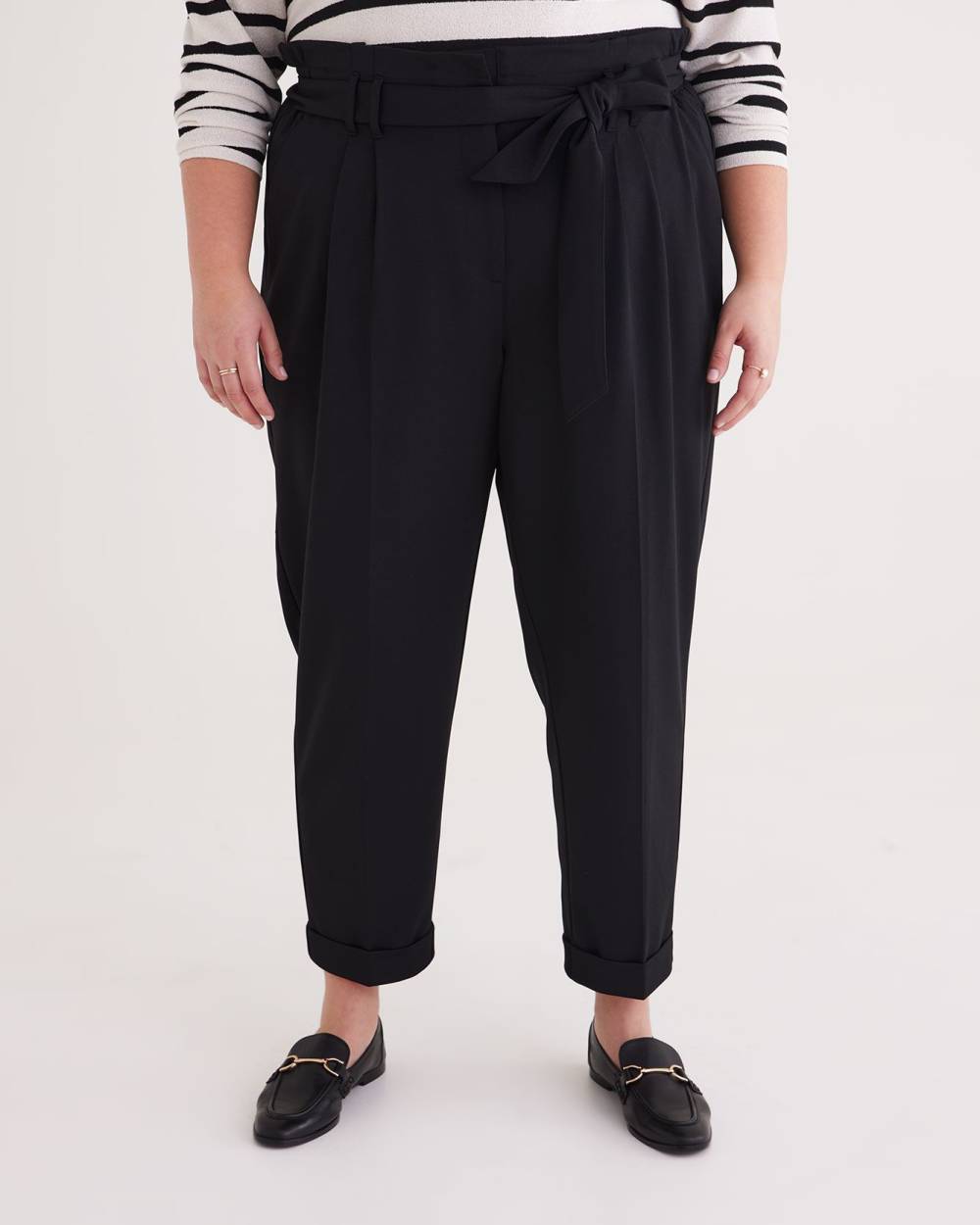 Paper Bag Tapered Pants | Penningtons