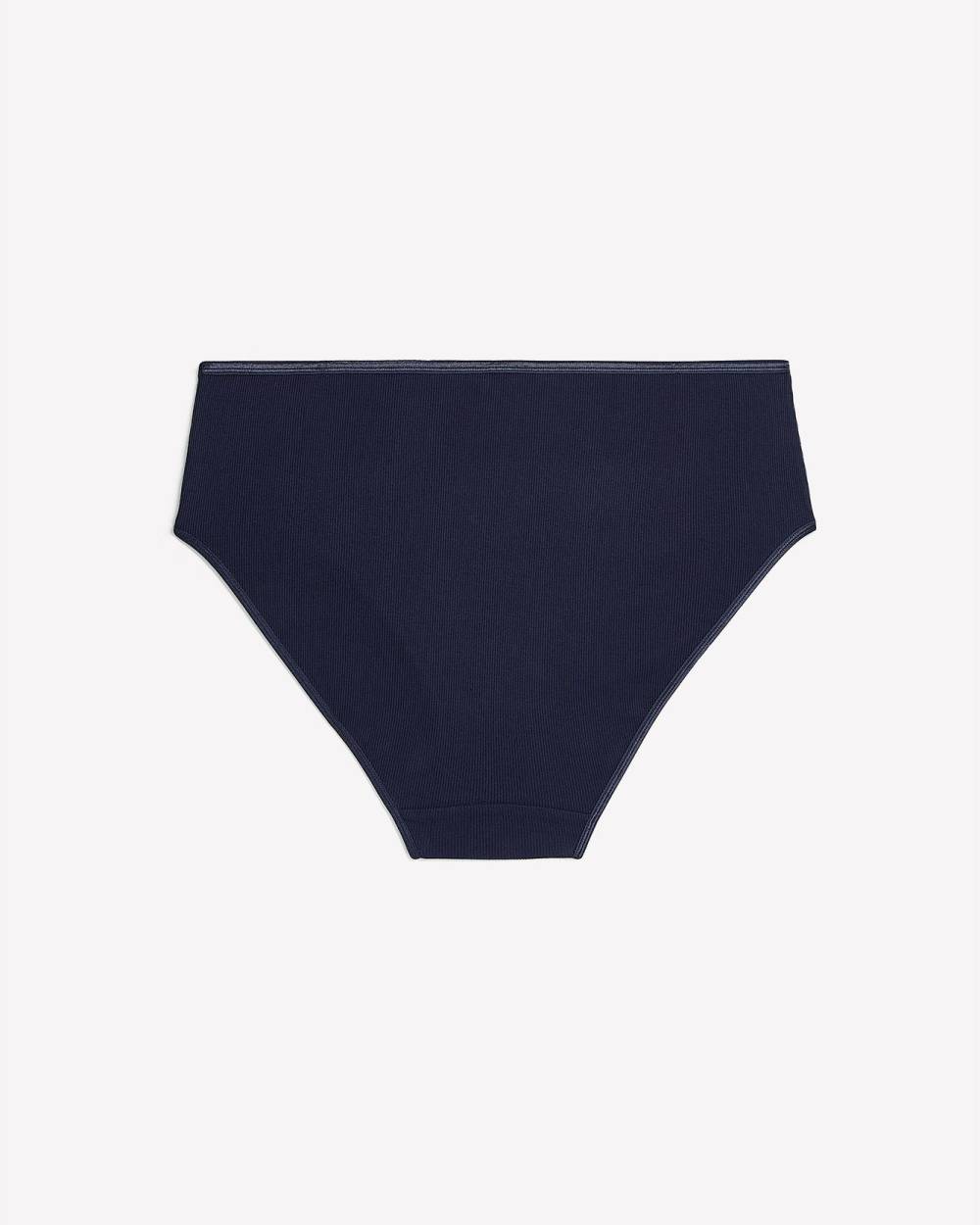 Navy Ribbed High-Cut Brief - ti Voglio | Penningtons