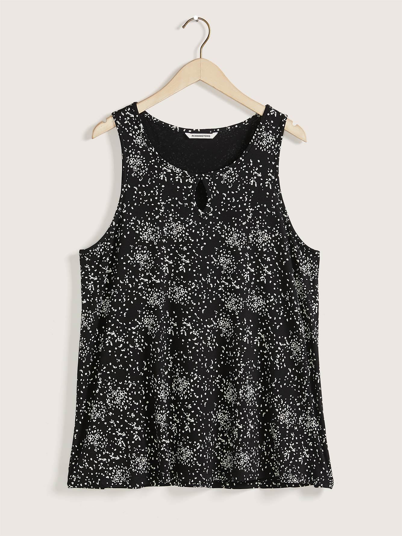 Responsible, A-line Tank Top with Keyhole, Printed - In Every Story ...