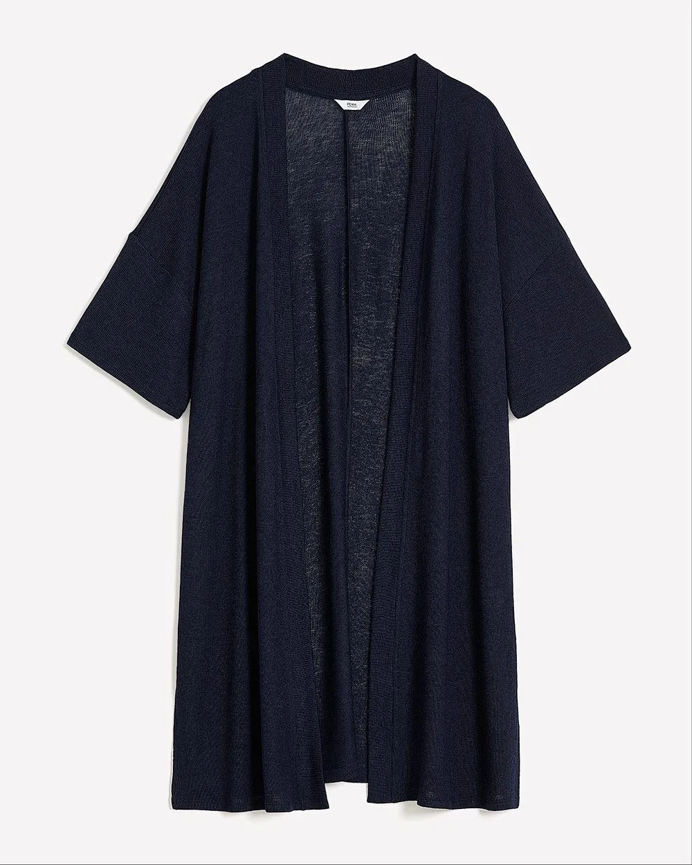 Long Blue Cardigan with Kimono Sleeves | Penningtons