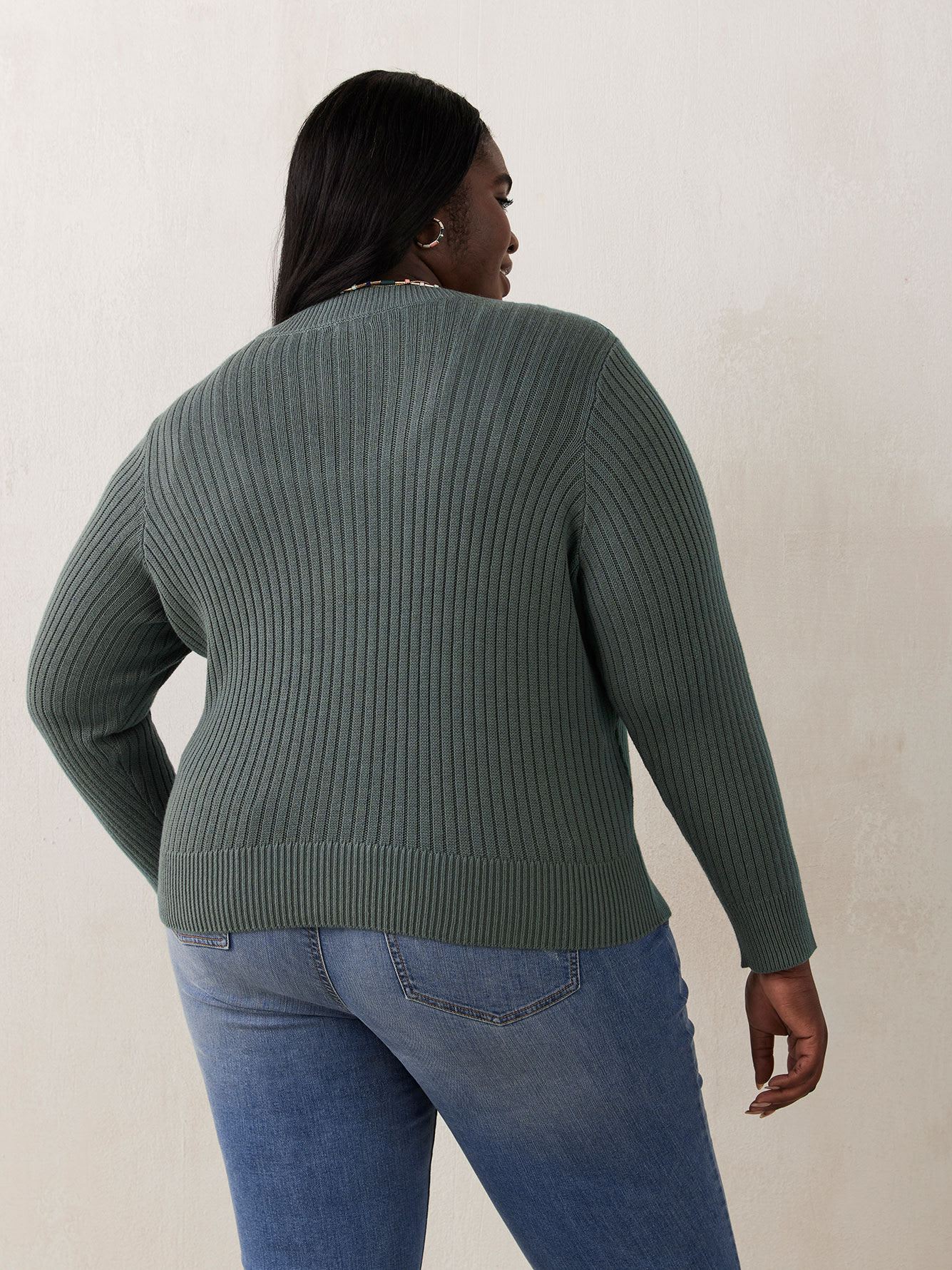 Short Cardigan with Cable Stitches | Penningtons