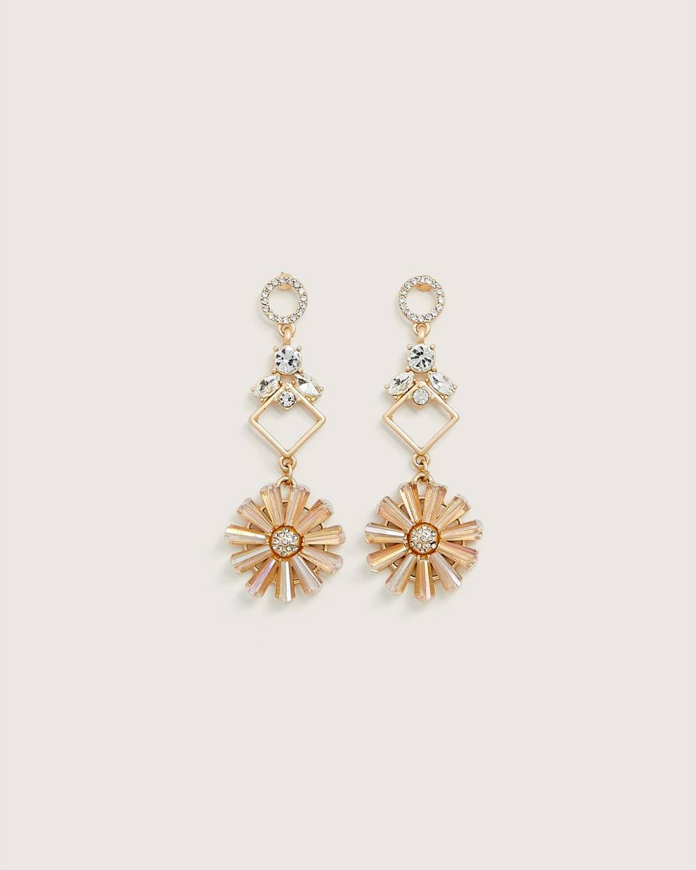 Fancy Drop Flower Earrings - Addition Elle | Penningtons