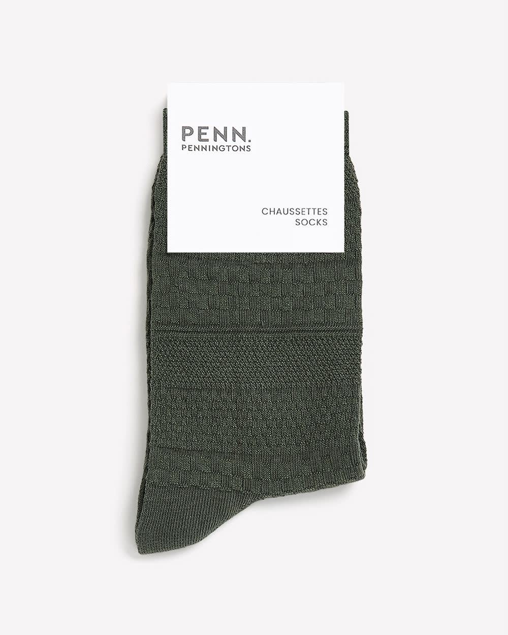 Horizontal Textured Socks | Penningtons