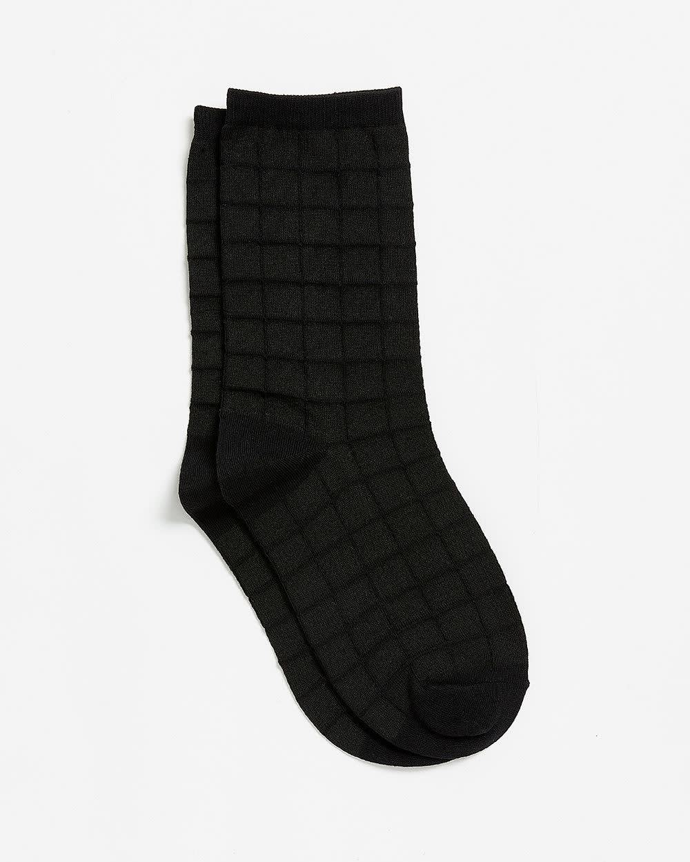 Basketweave Textured Socks | Penningtons