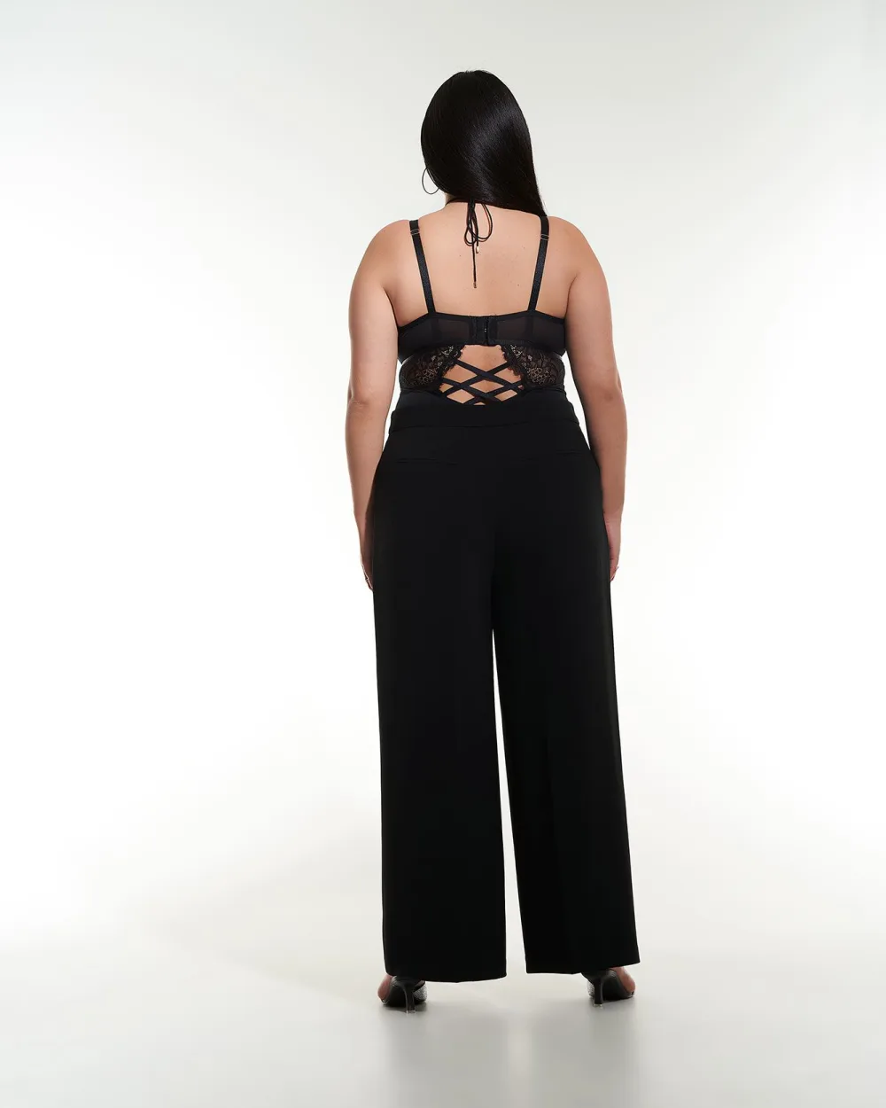 Black Wide-Leg Pant - Addition Elle | Penningtons