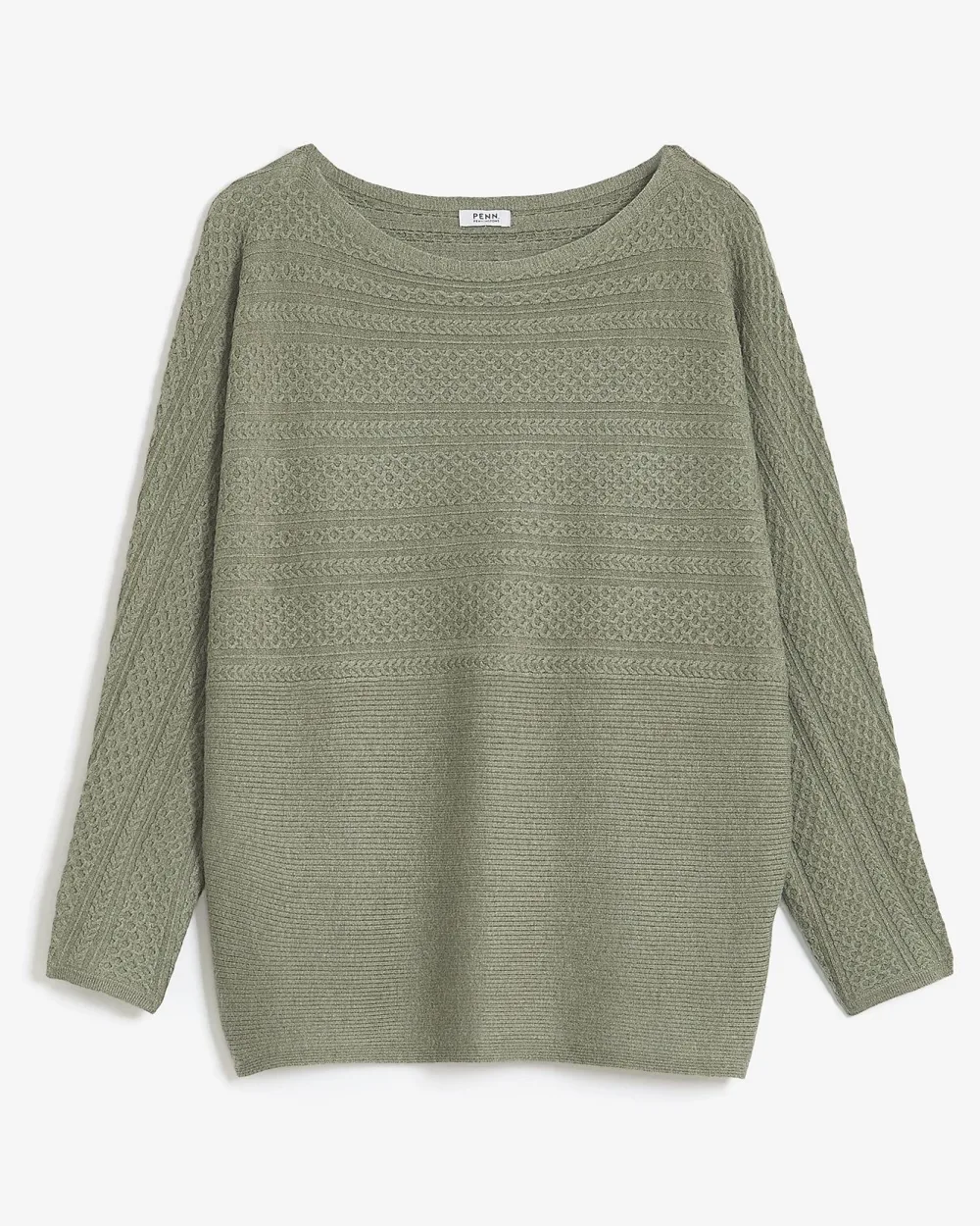 Cable Knit Sweater with Dolman Sleeves | Penningtons