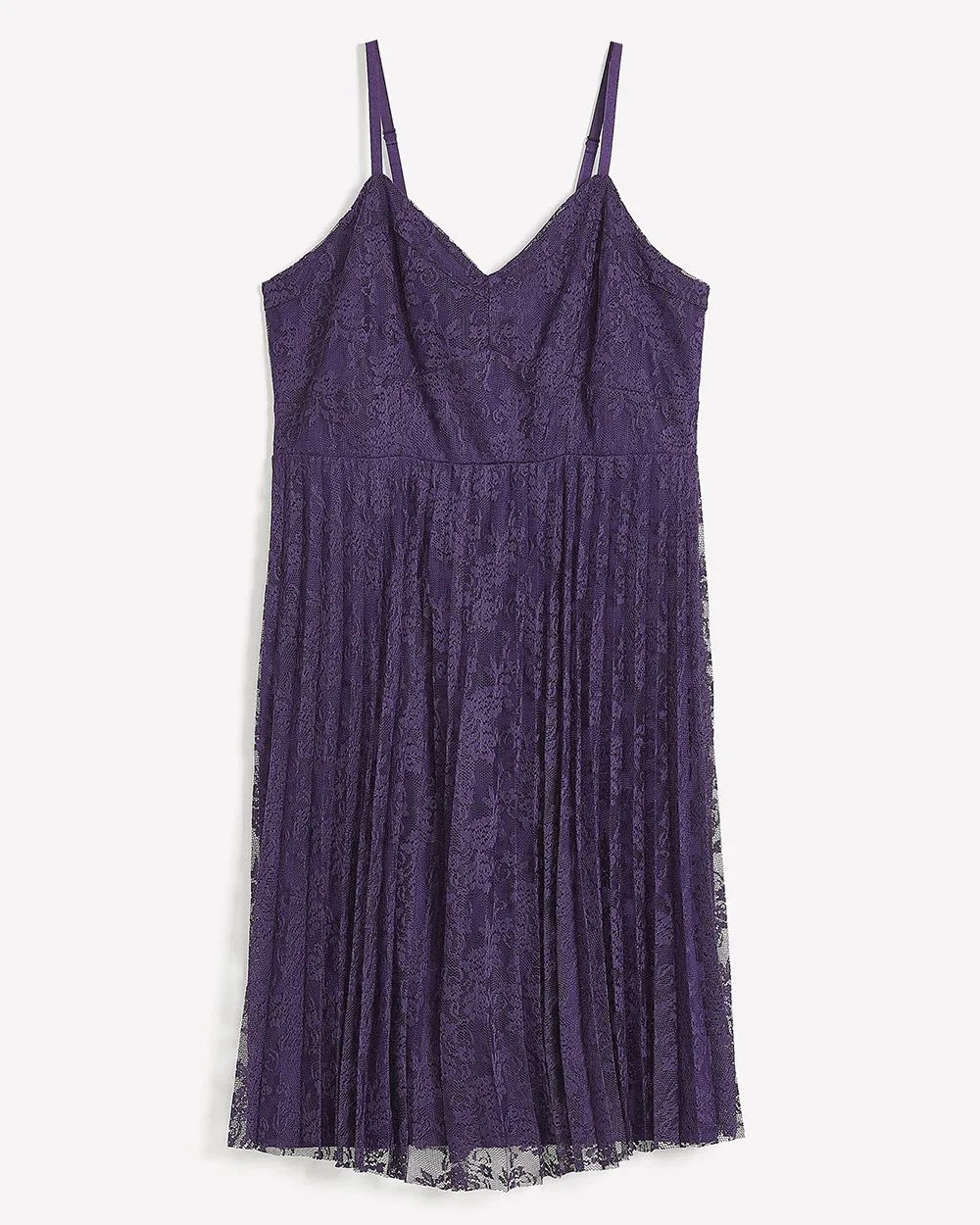 Lace Midi Dress with Pleated Skirt - Addition Elle | Penningtons