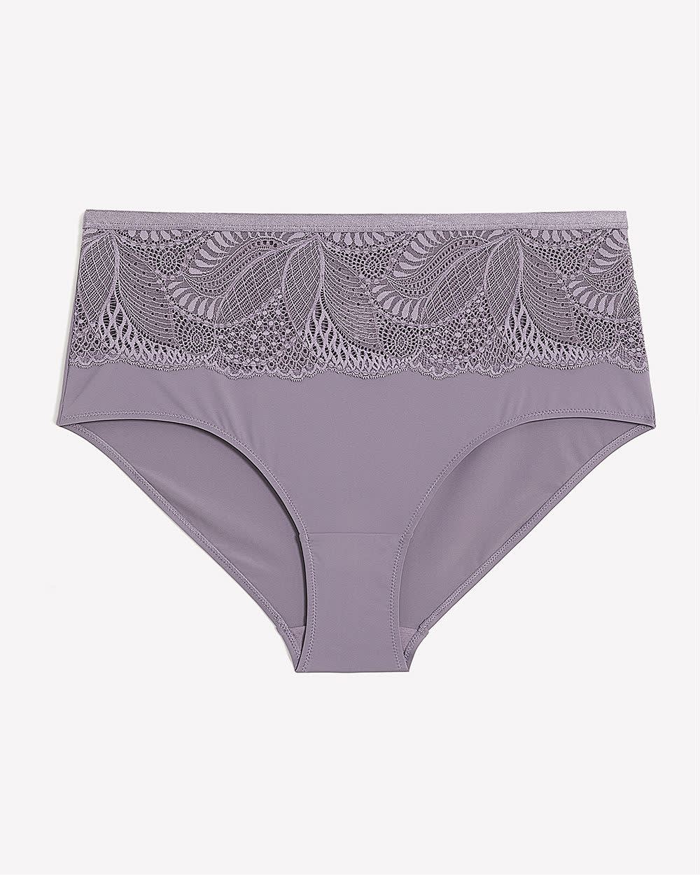 Microfibre Full Brief with Lace Band - ti Voglio | Penningtons