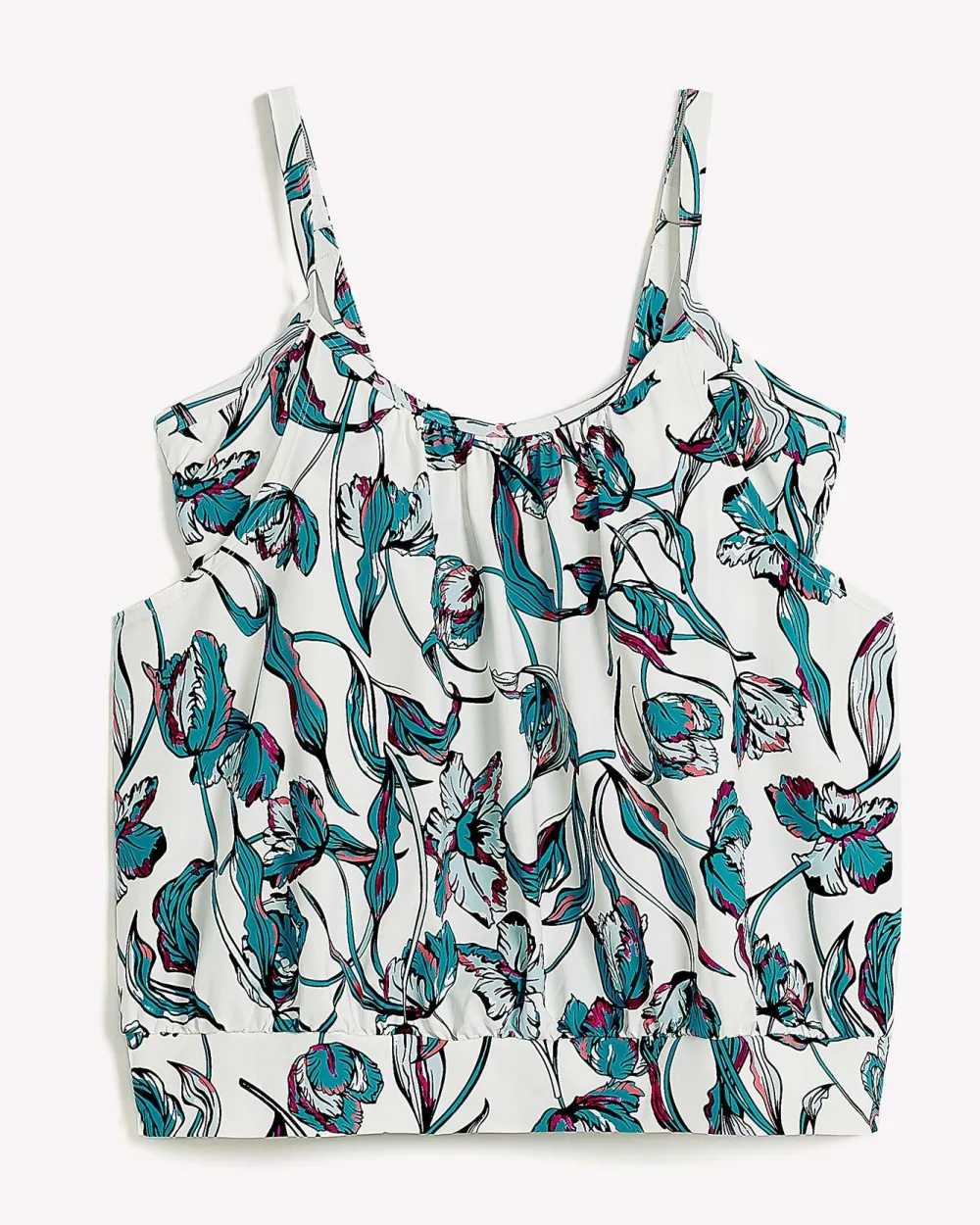 Printed Tankini with Fooler Bandeau | Penningtons