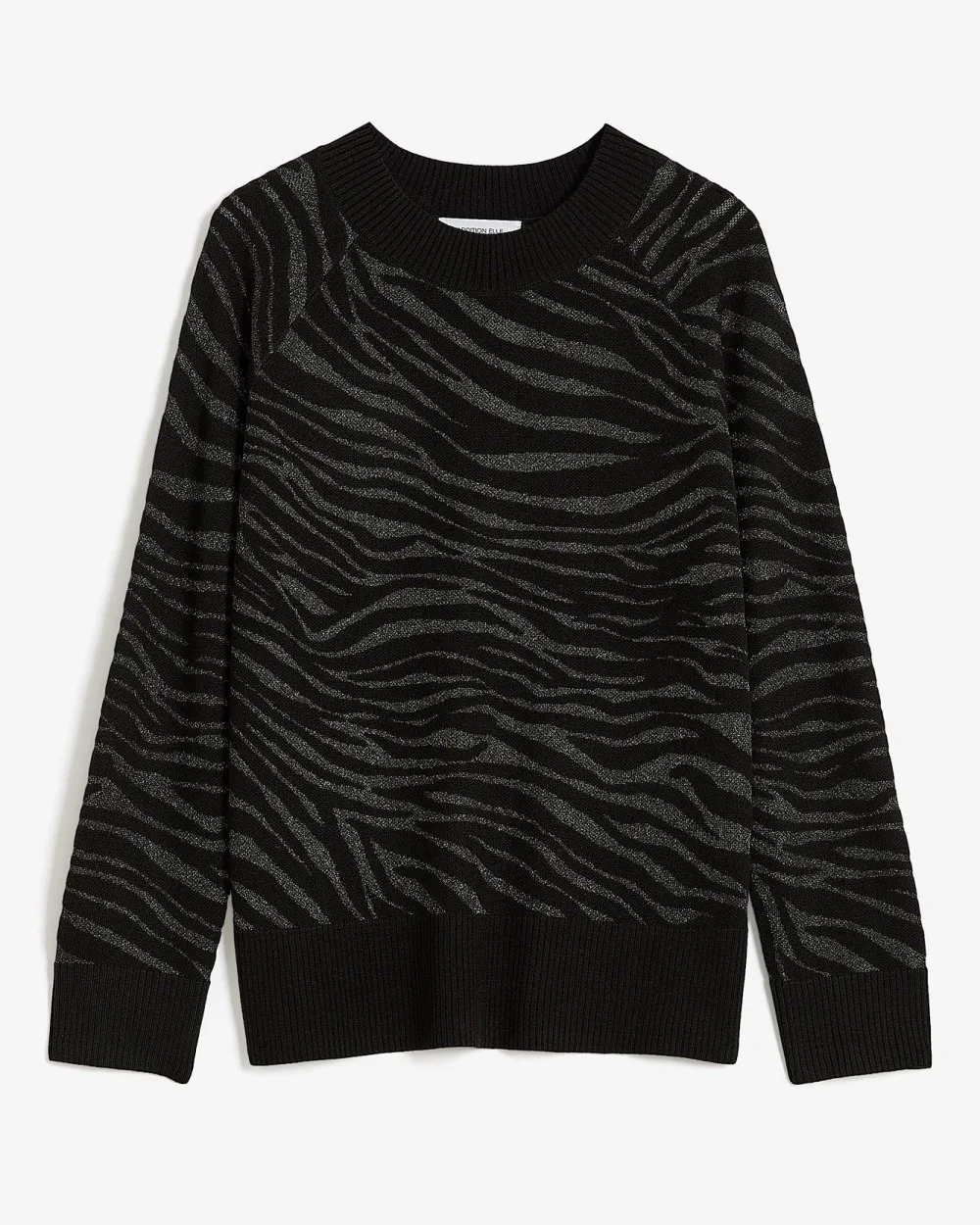 Tonal Zebra Print Sweater - Addition Elle | Penningtons