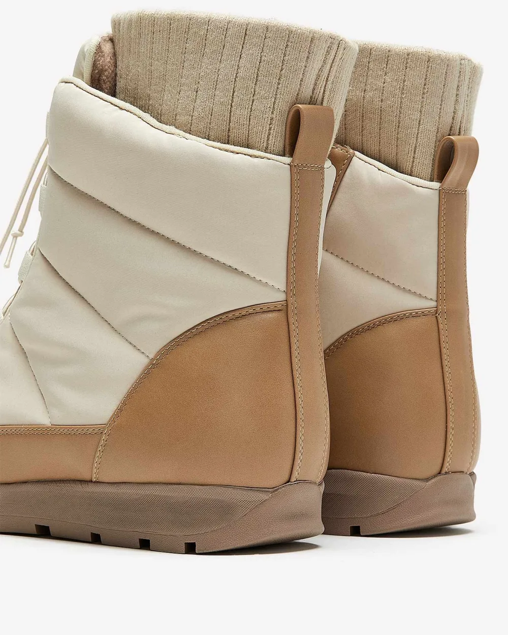 Extra Wide Width, Winter Puffer Booties with Sock Insert | Penningtons