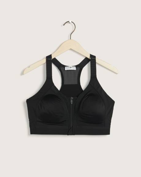 Wireless Medium Support Sports Bra with Mesh Inserts - Active Zone ...