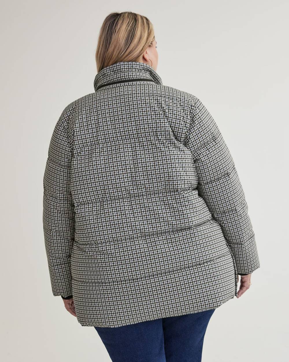 Stretch Puffer Jacket with Removable Hood | Penningtons