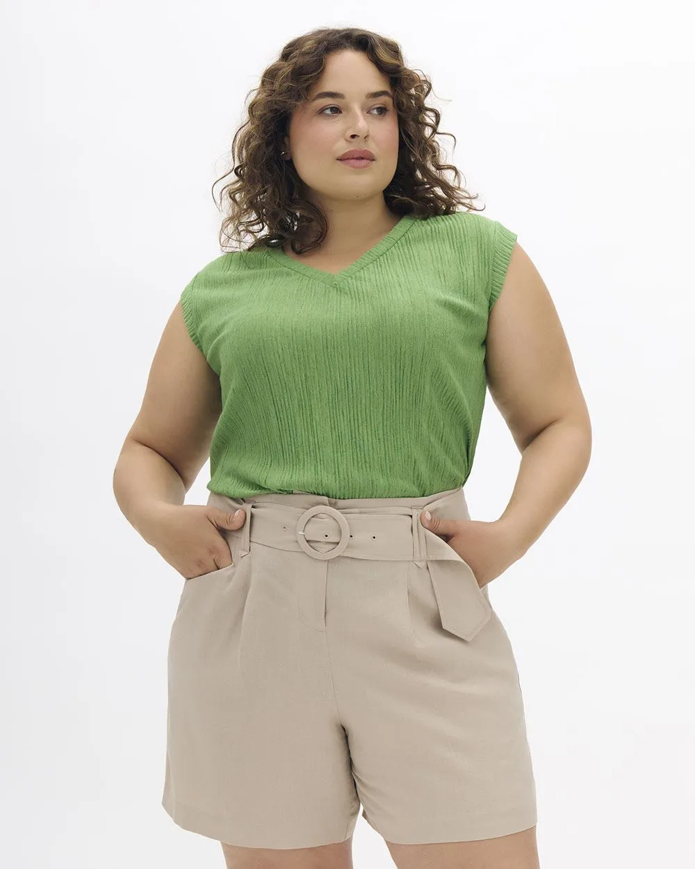 Drop-Shoulder Knit Top - Addition Elle | Penningtons