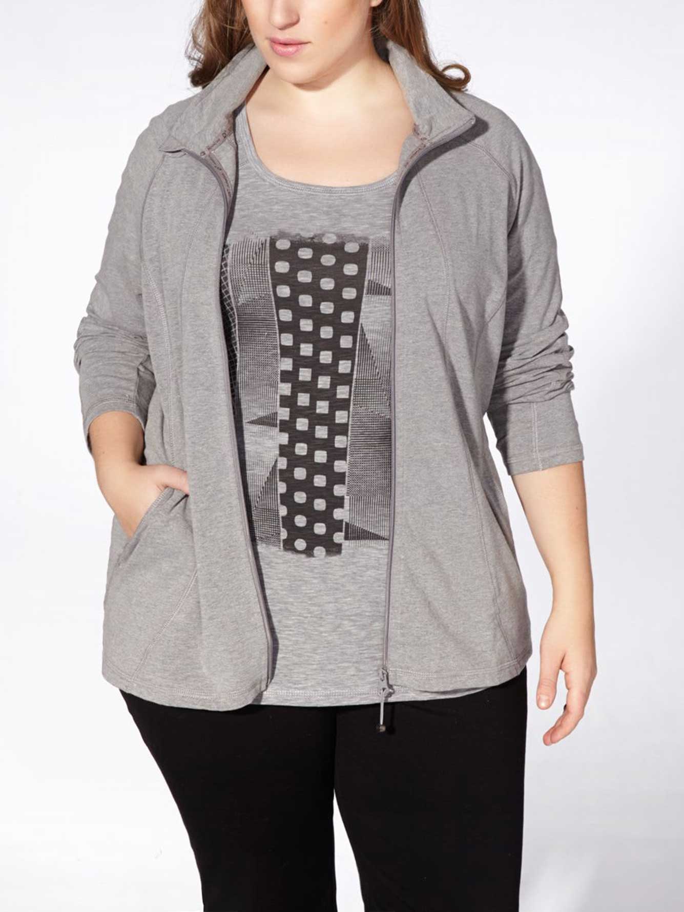 ActiveZone Plus-Size Basic Jacket | Penningtons