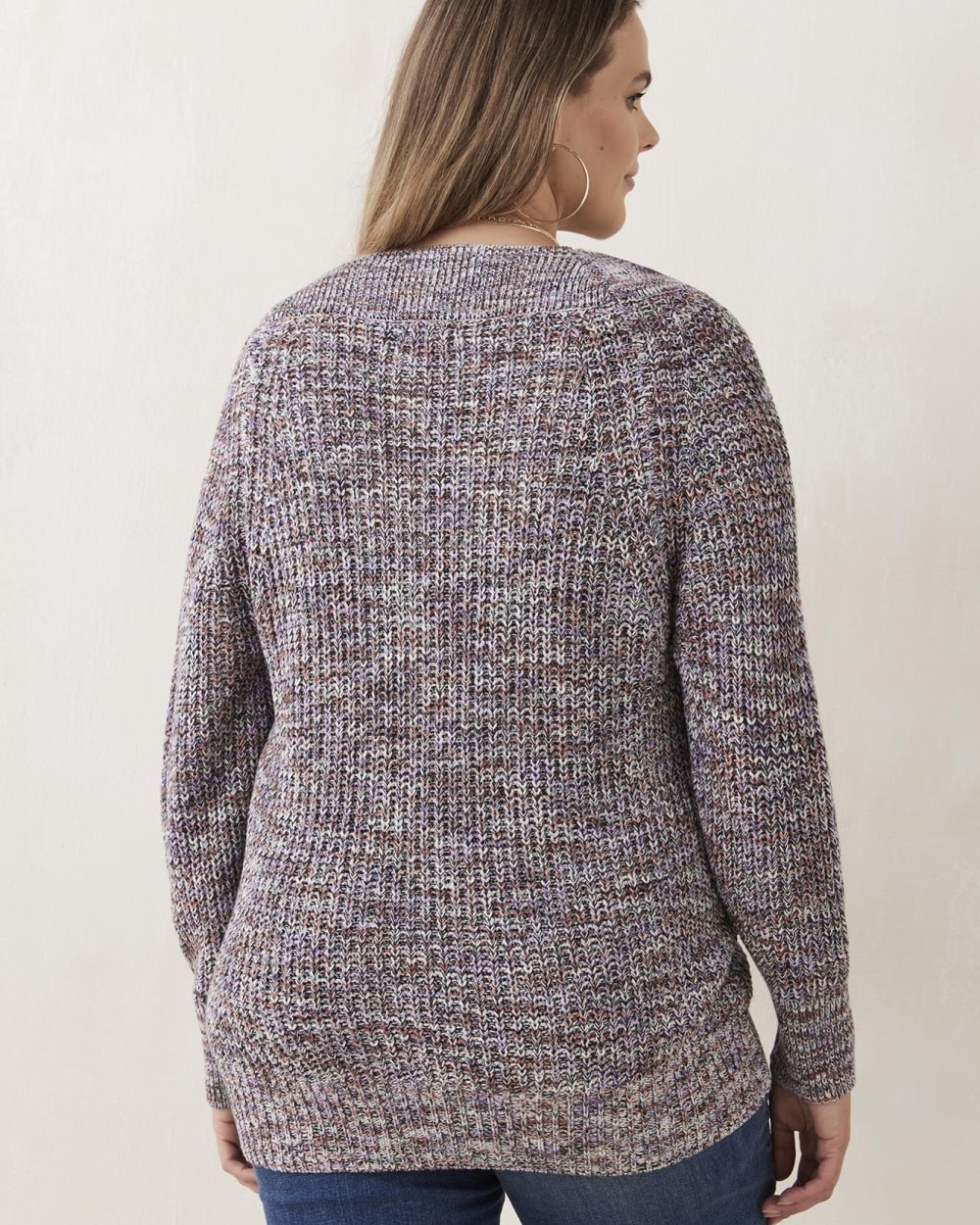 Marled V-Neck Sweater | Penningtons