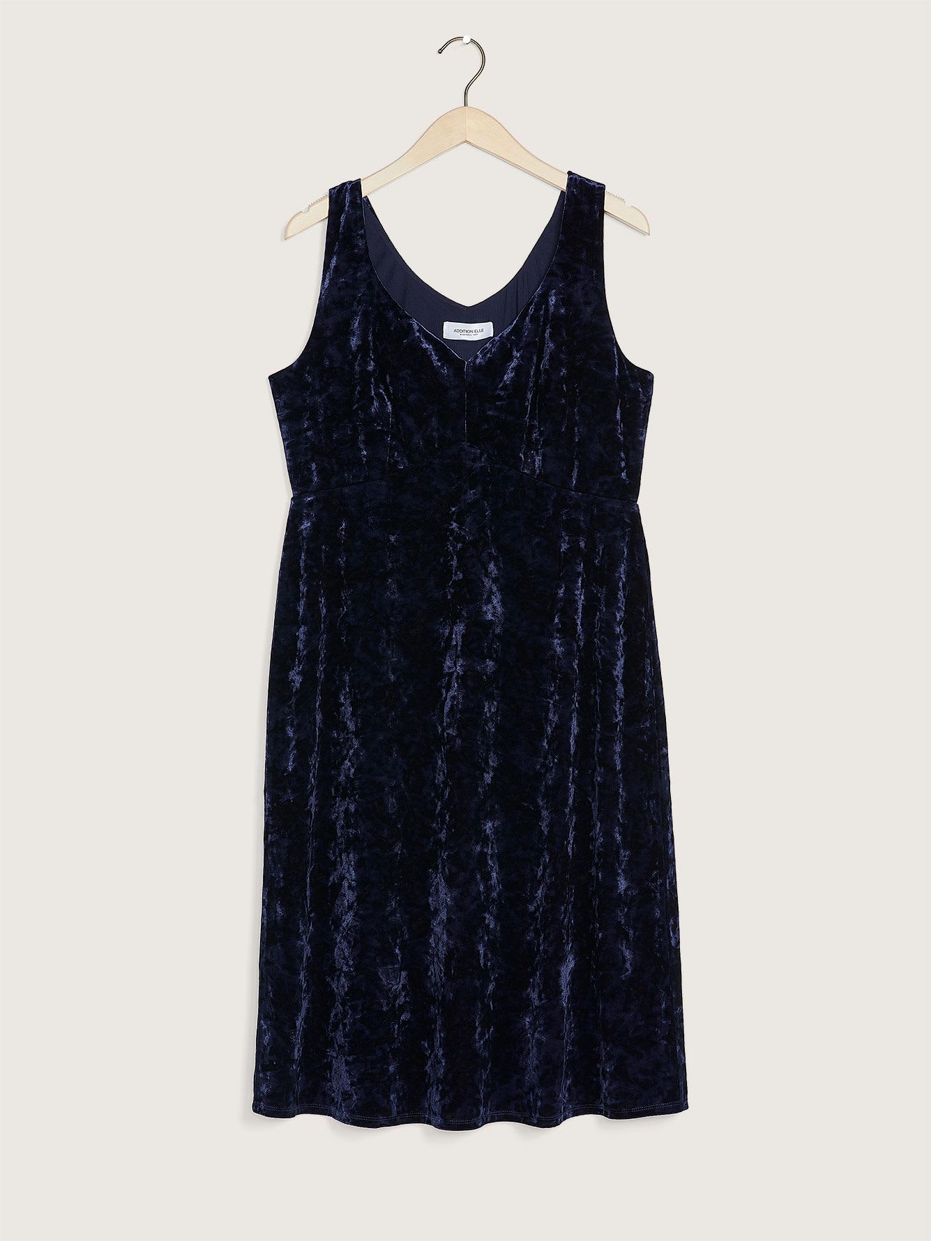 Robe en velours uni sans manches - Addition Elle | Penningtons