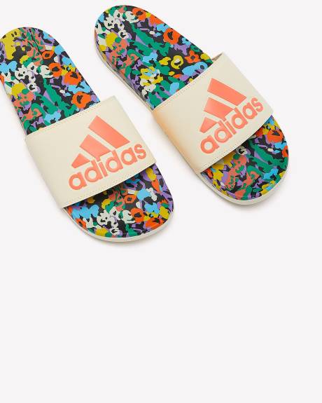 Regular Width, Floral Adilette Comfort Slides - adidas | Penningtons