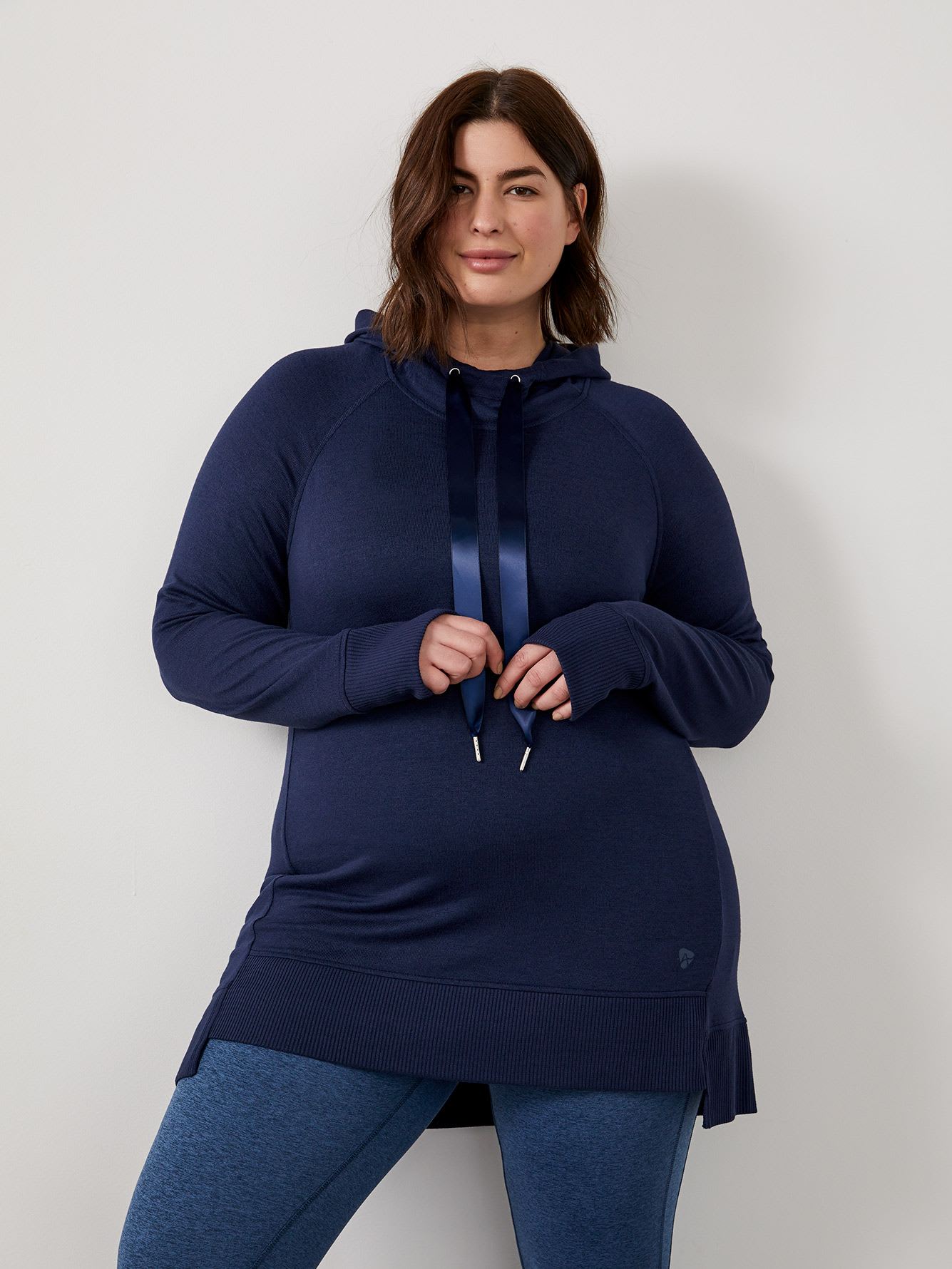 High-Low Raglan Sleeve Hoodie - Active Zone | Penningtons