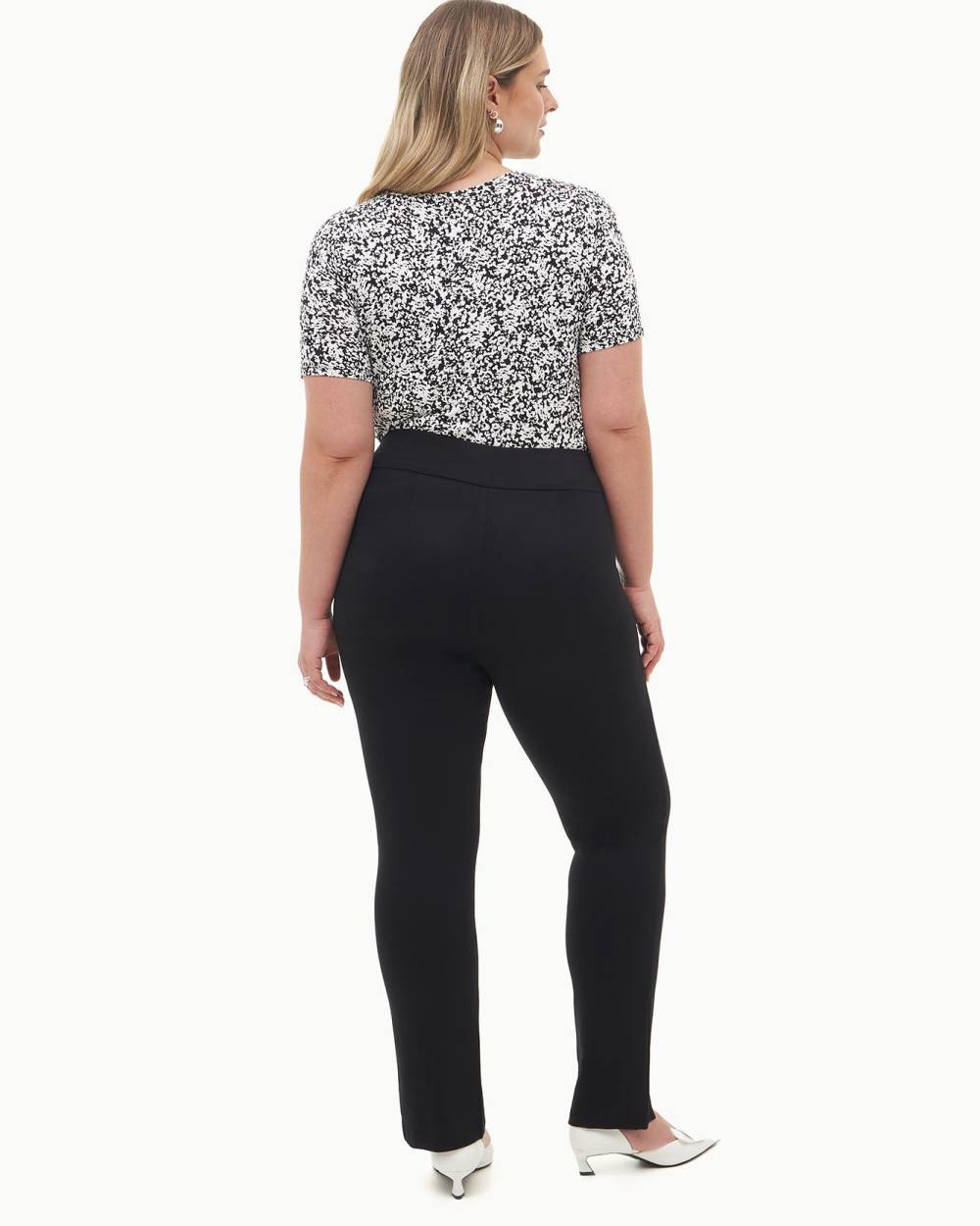 Ponte de Roma Pant with Front Slit - Addition Elle | Penningtons