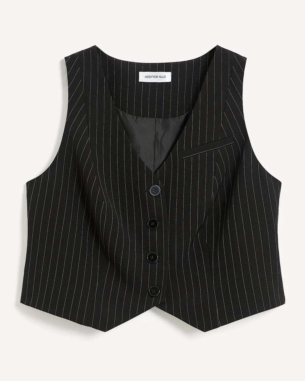 Pinstripe Vest - Addition Elle | Penningtons