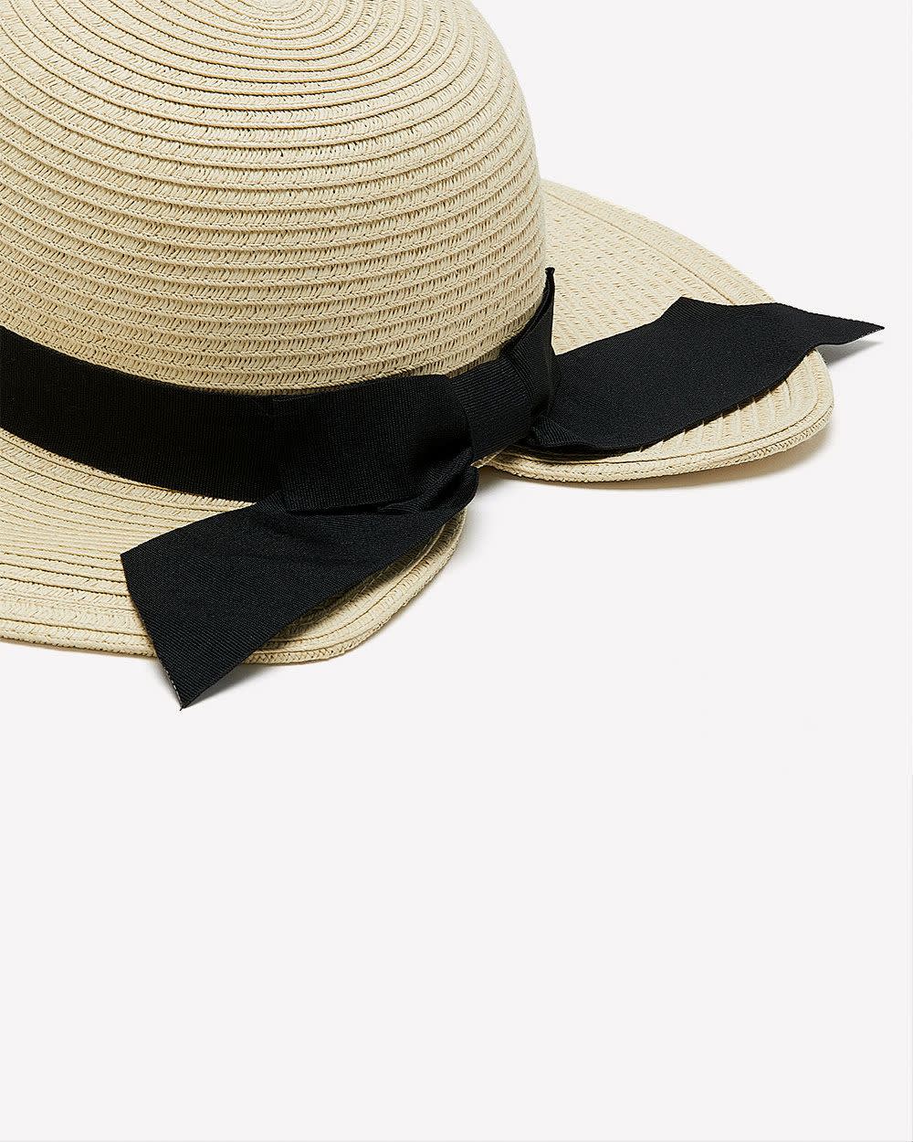 Straw Hat with Back Bow | Penningtons
