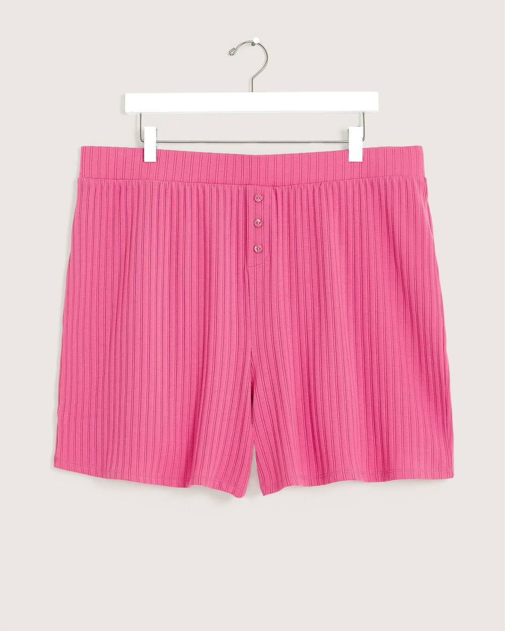 Pink Rib Knit Pyjama Short - ti VOGLIO | Penningtons
