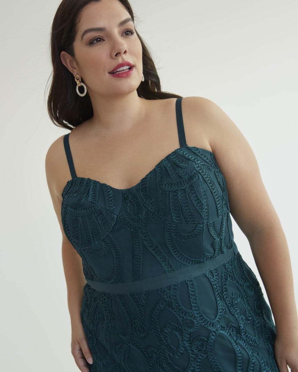 Antonia Straight Dress with Removable Straps - City Chic | Penningtons