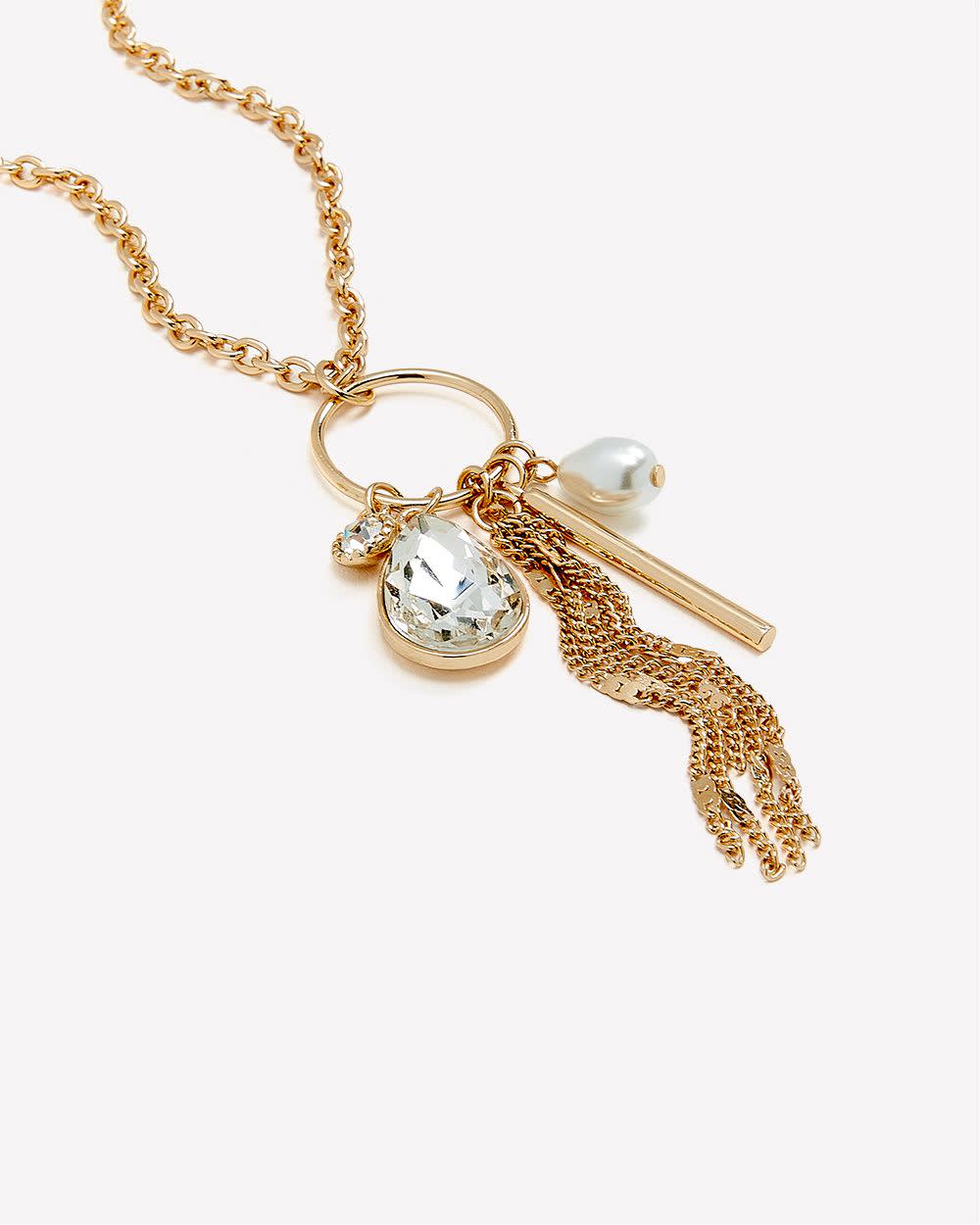 Collier long doré avec pendentifs | Penningtons