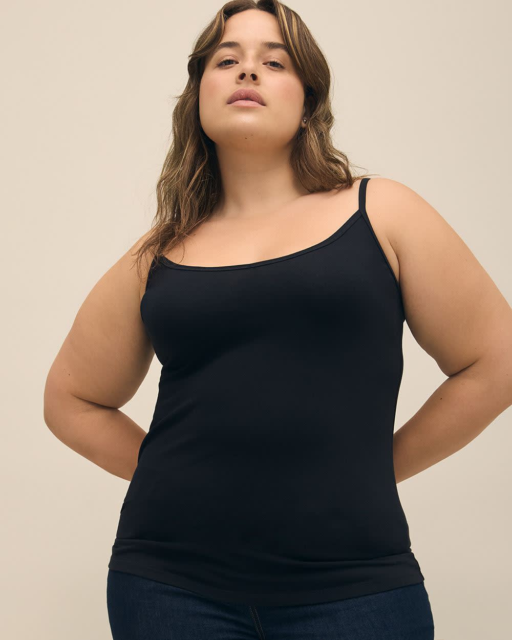 Solid Fitted Cami With Adjustable Straps - PENN. Essentials | Penningtons