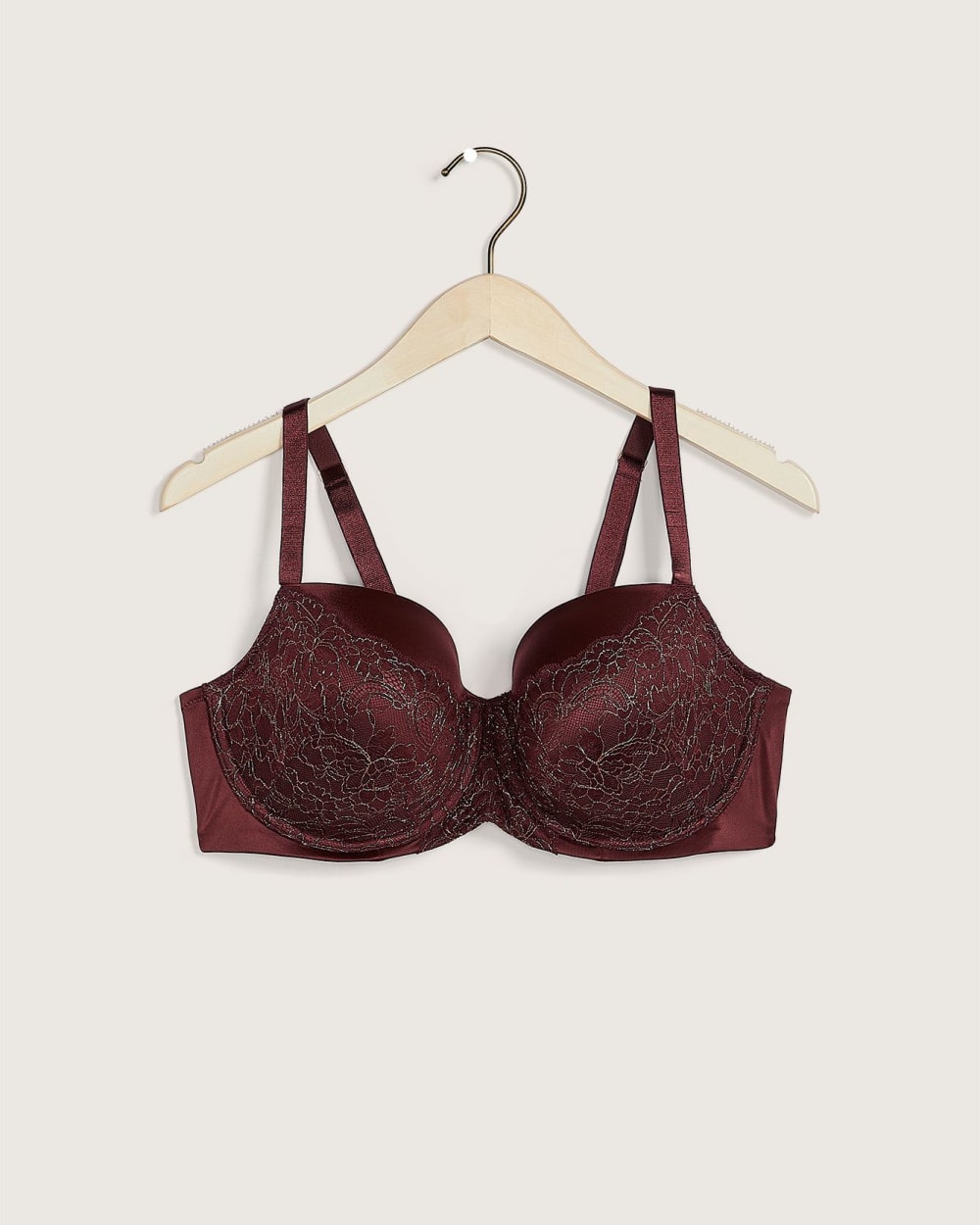 Microfibre Balconette Bra with Metallic Lace - Déesse Collection ...