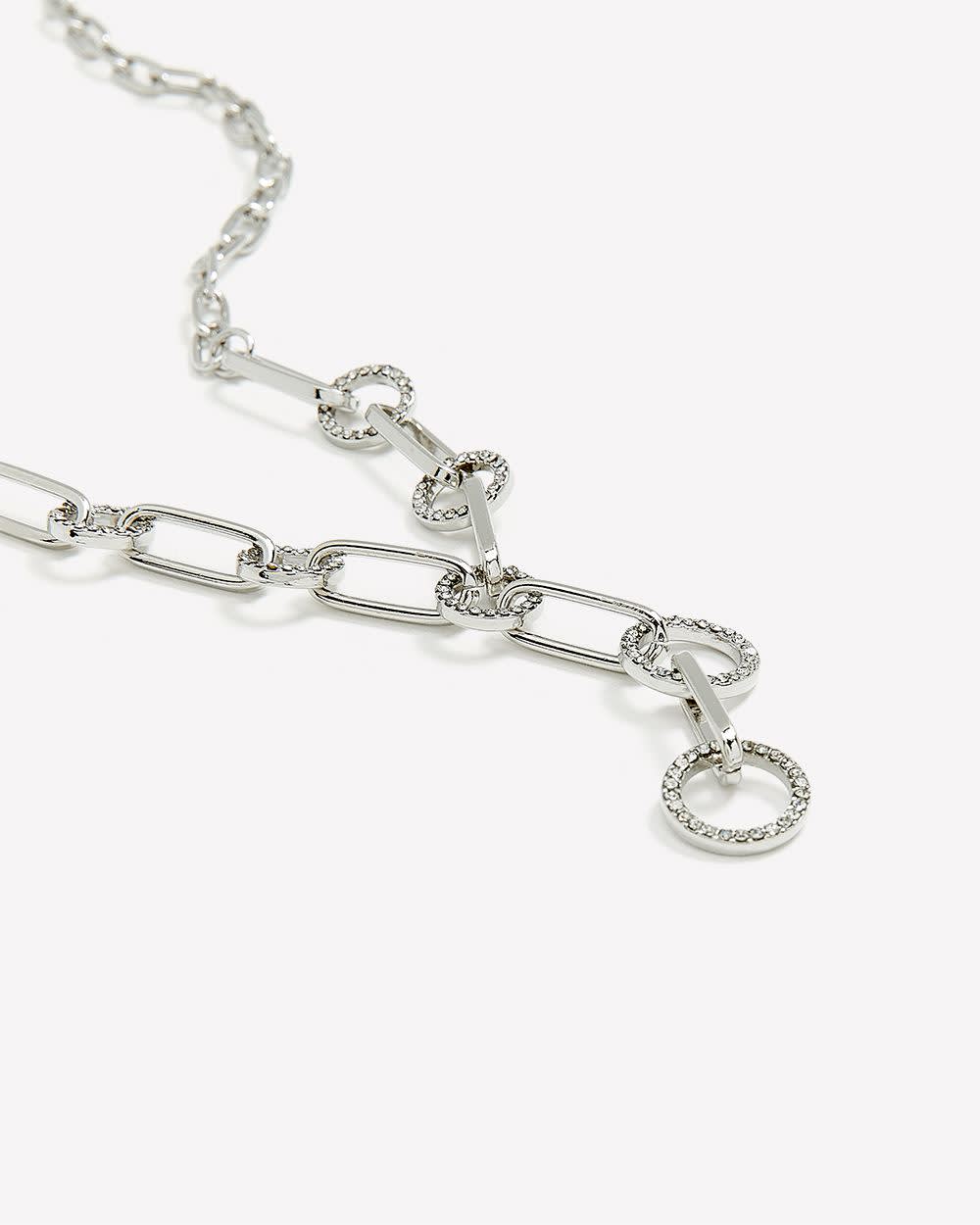 Short Paper Clip Chain Necklace | Penningtons