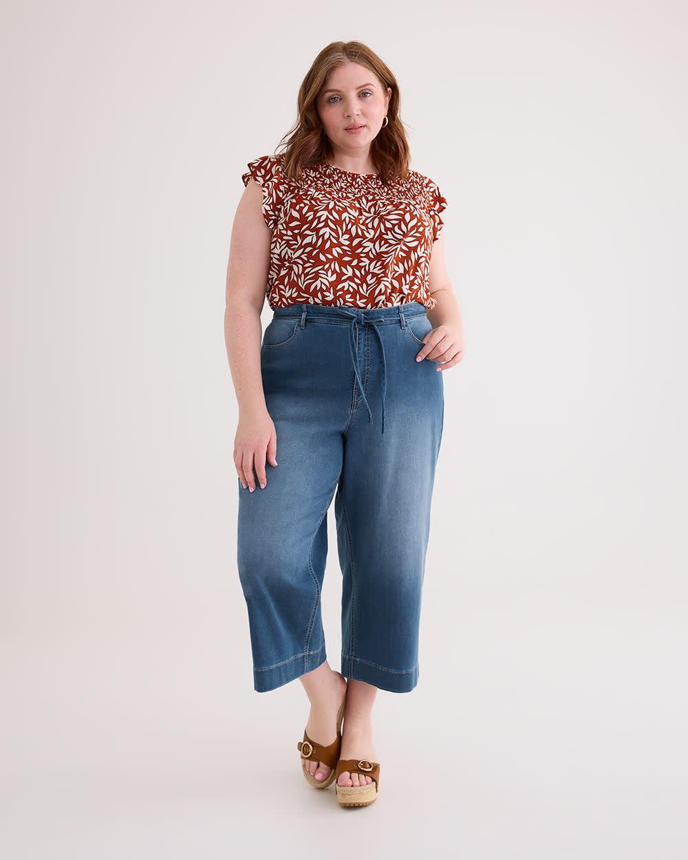 Responsible, High-Rise Wide-Leg Cropped Jeans - d/C JEANS | Penningtons