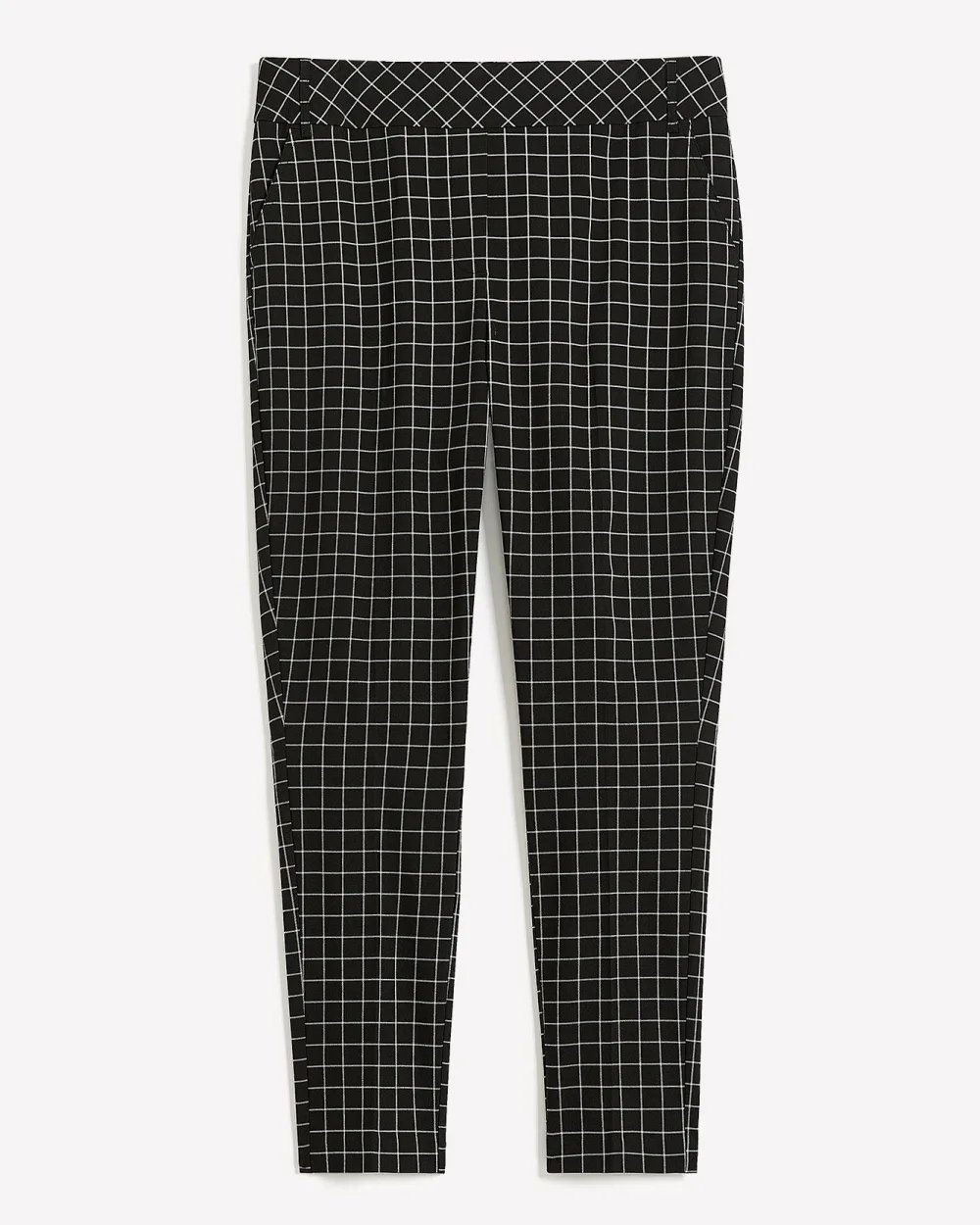 Skinny-Leg Savvy Fit Pant Windowpane Pattern - PENN. Essentials ...