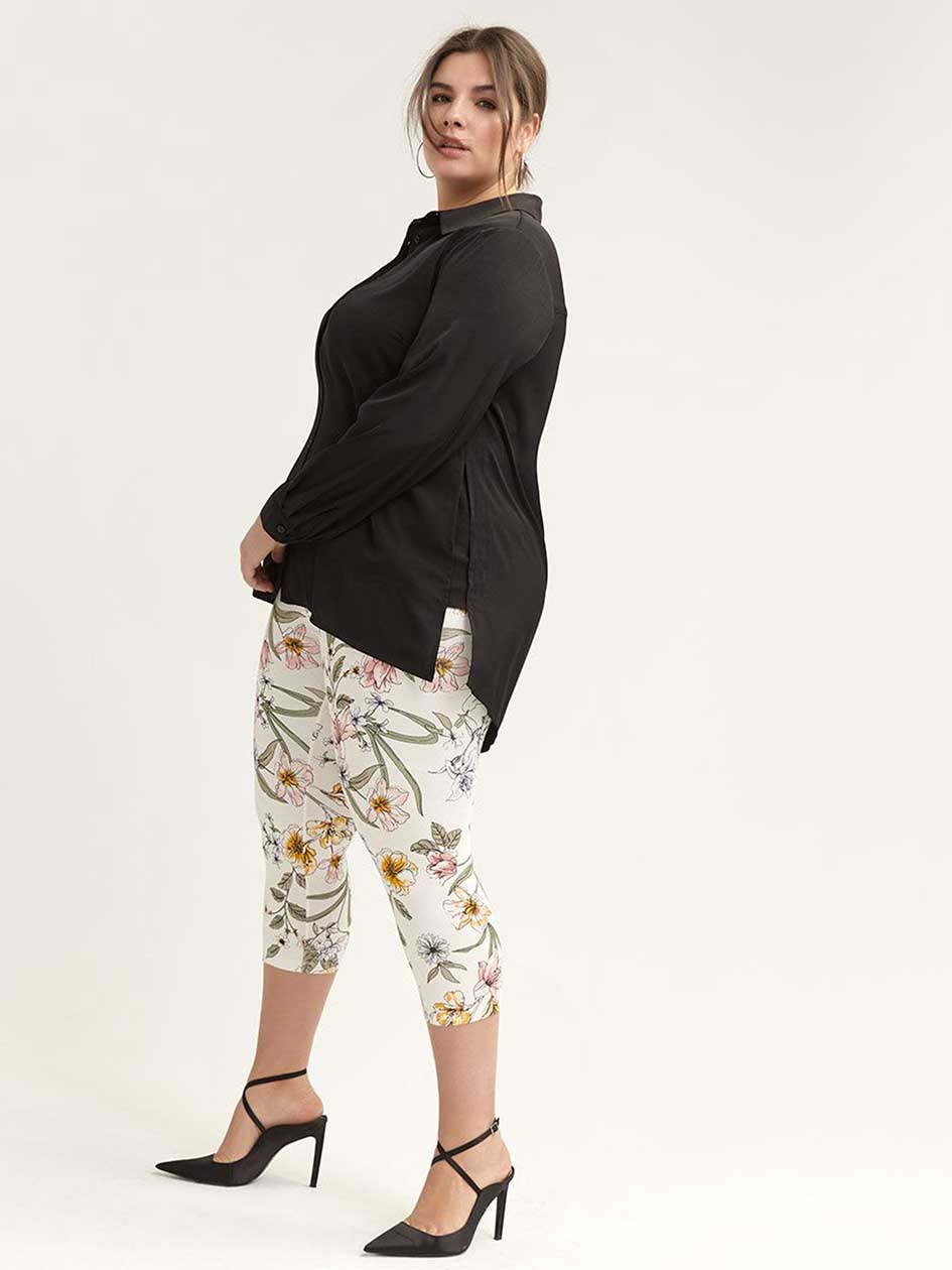 Printed Basic Capri Legging | Penningtons