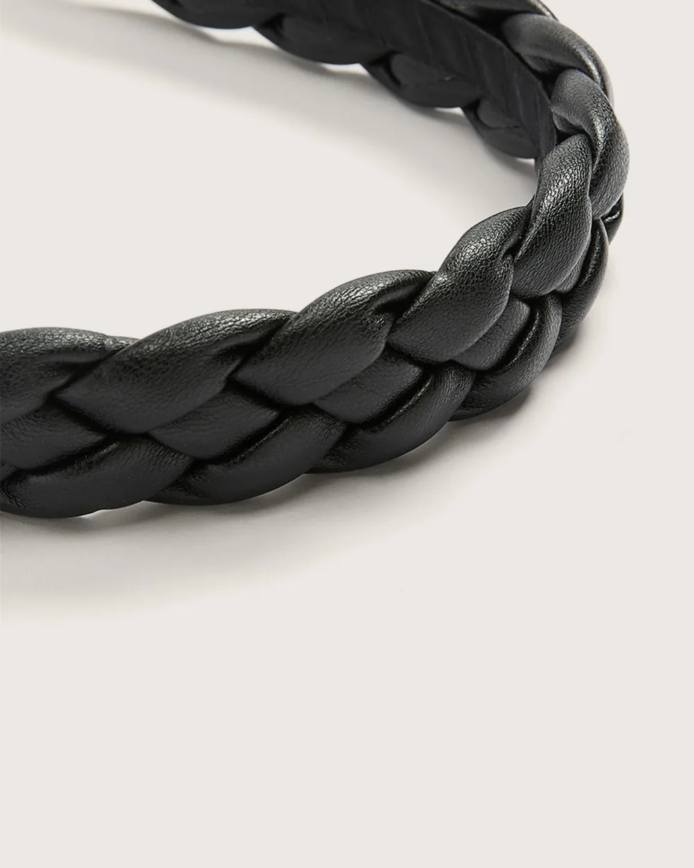 Faux Leather Braided Headband | Penningtons