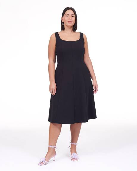 Sleeveless Fit and Flare Midi Dress - Addition Elle | Penn.Penningtons