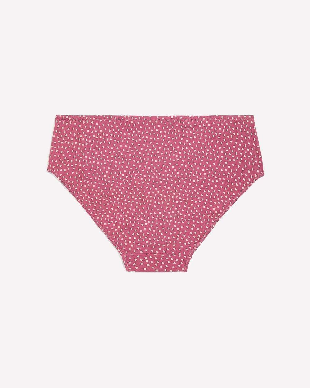 Polka-Dot High-Cut Cotton Brief with Bow - ti Voglio | Penningtons