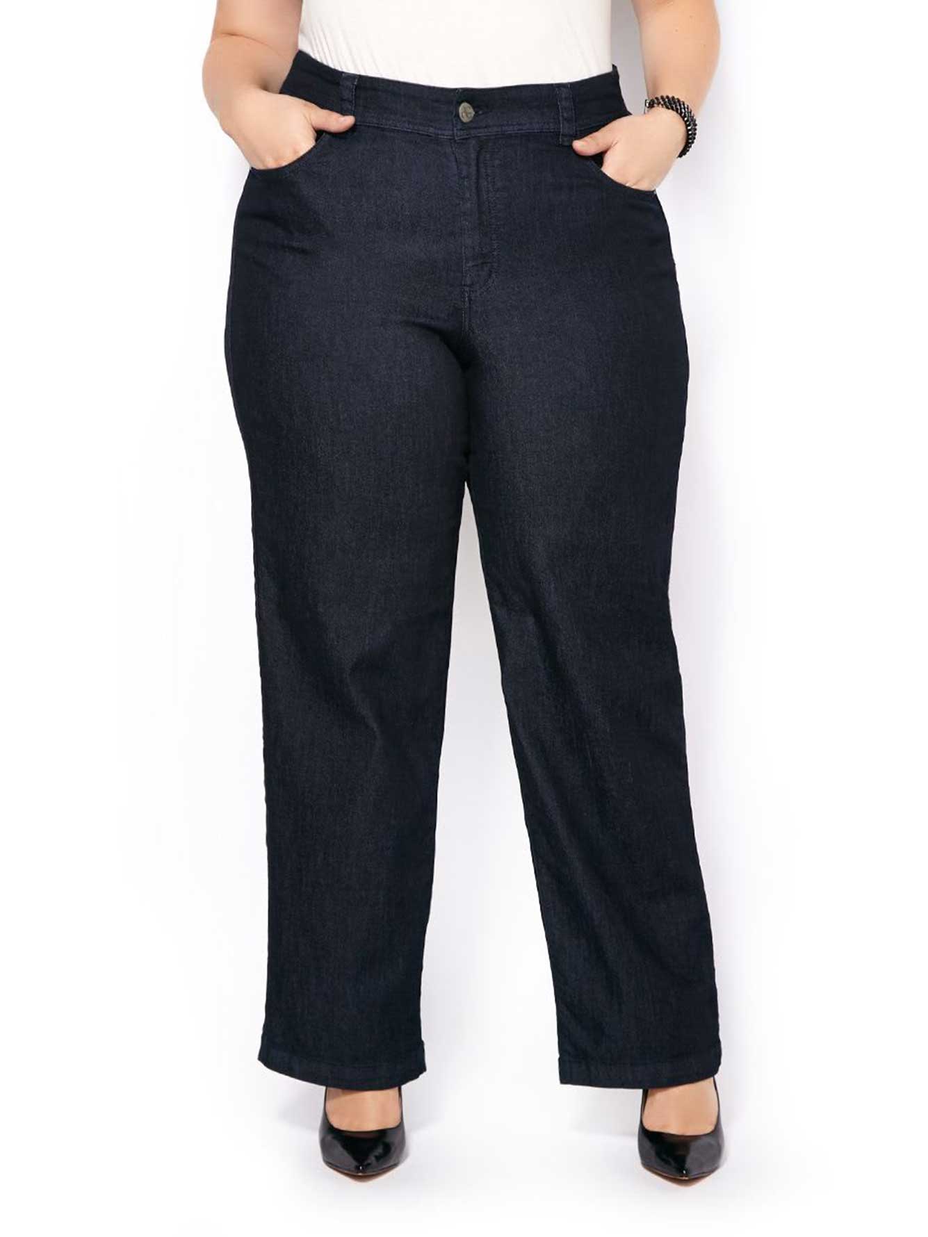 d/c JEANS Curvy Fit Wide Leg Jean | Penningtons