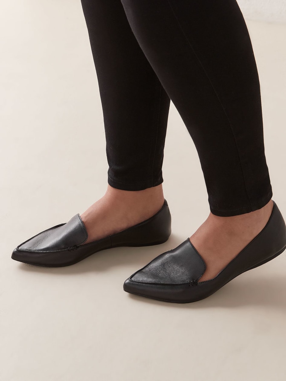 Wide Width Pointed Toe Feather Loafer - Steve Madden | Penningtons
