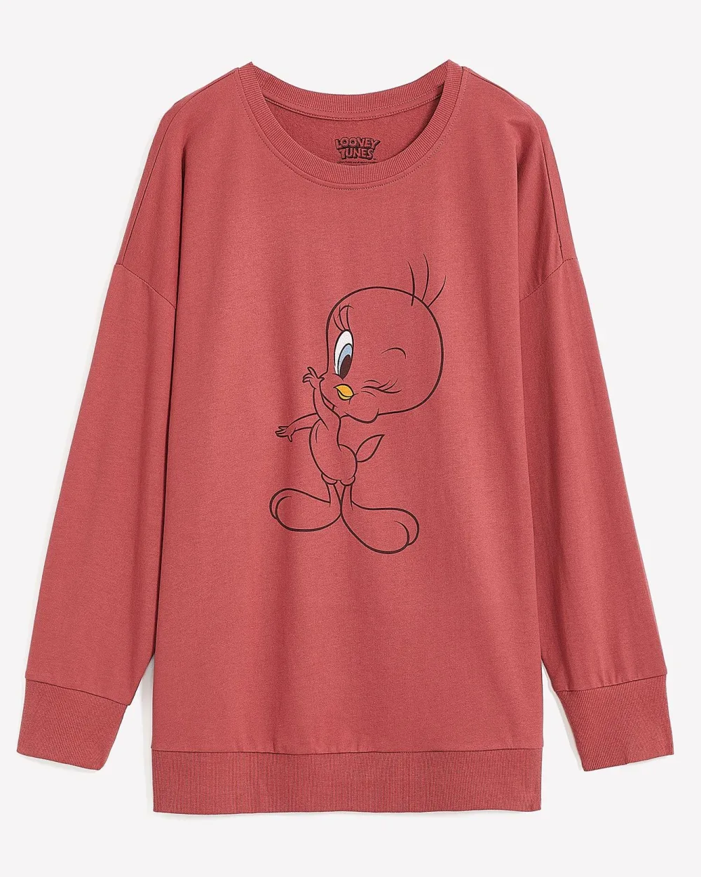 Crewneck Sweatshirt with Tweety Bird Print | Penningtons