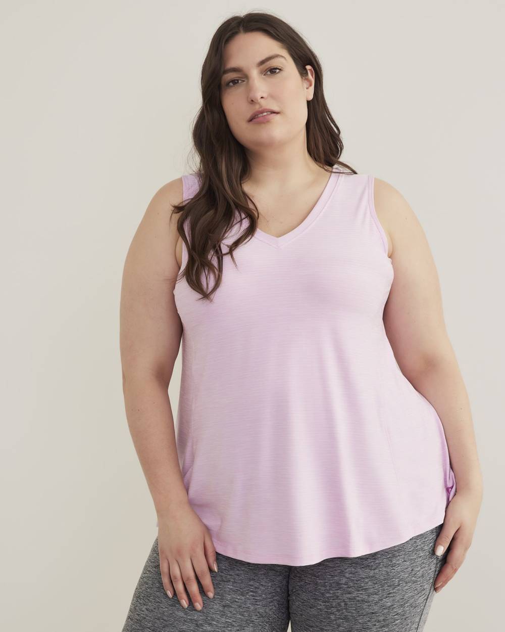 Sports Swing Tank Top with Keyhole Detail - Active Zone | Penningtons