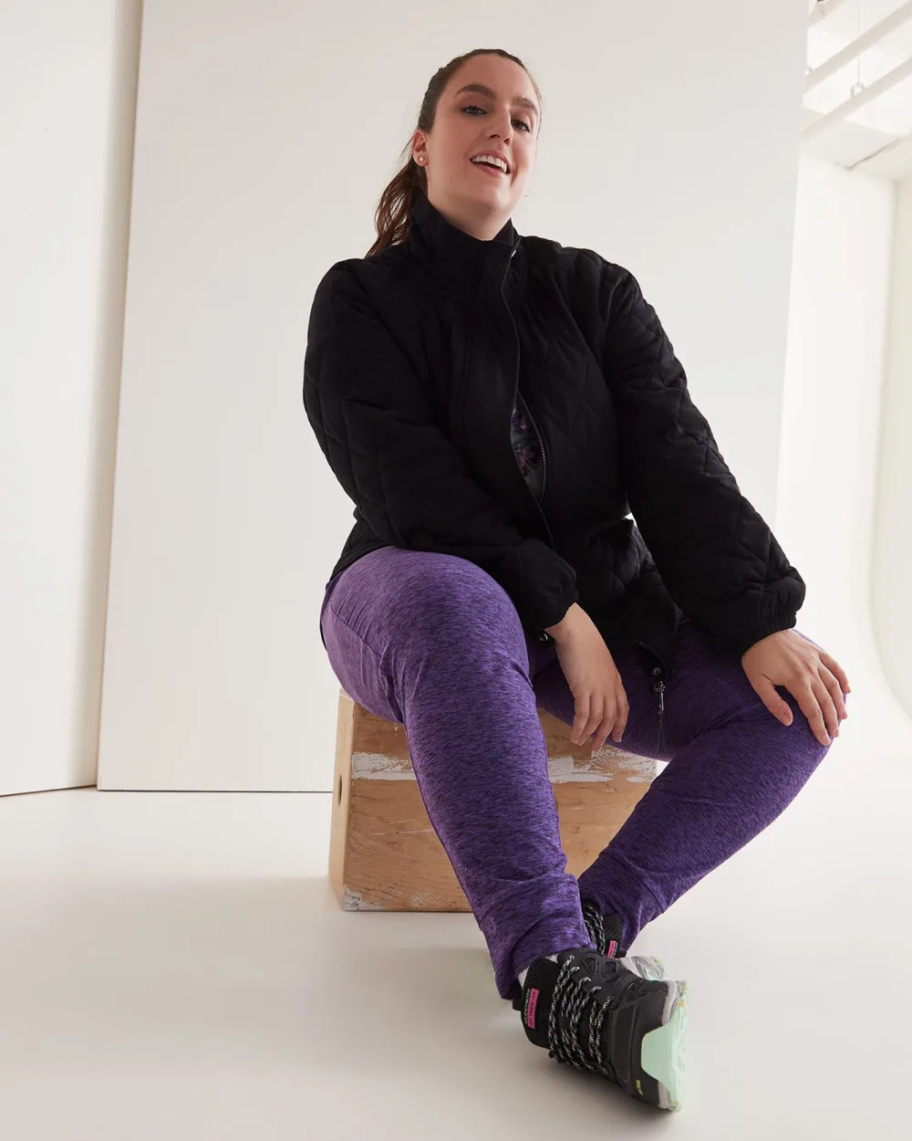 Quilted Zippered Jacket - Active Zone | Penningtons