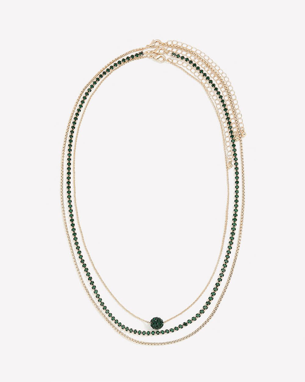 Short Necklace with Single Ball Pendant, Set of 3 | Penningtons