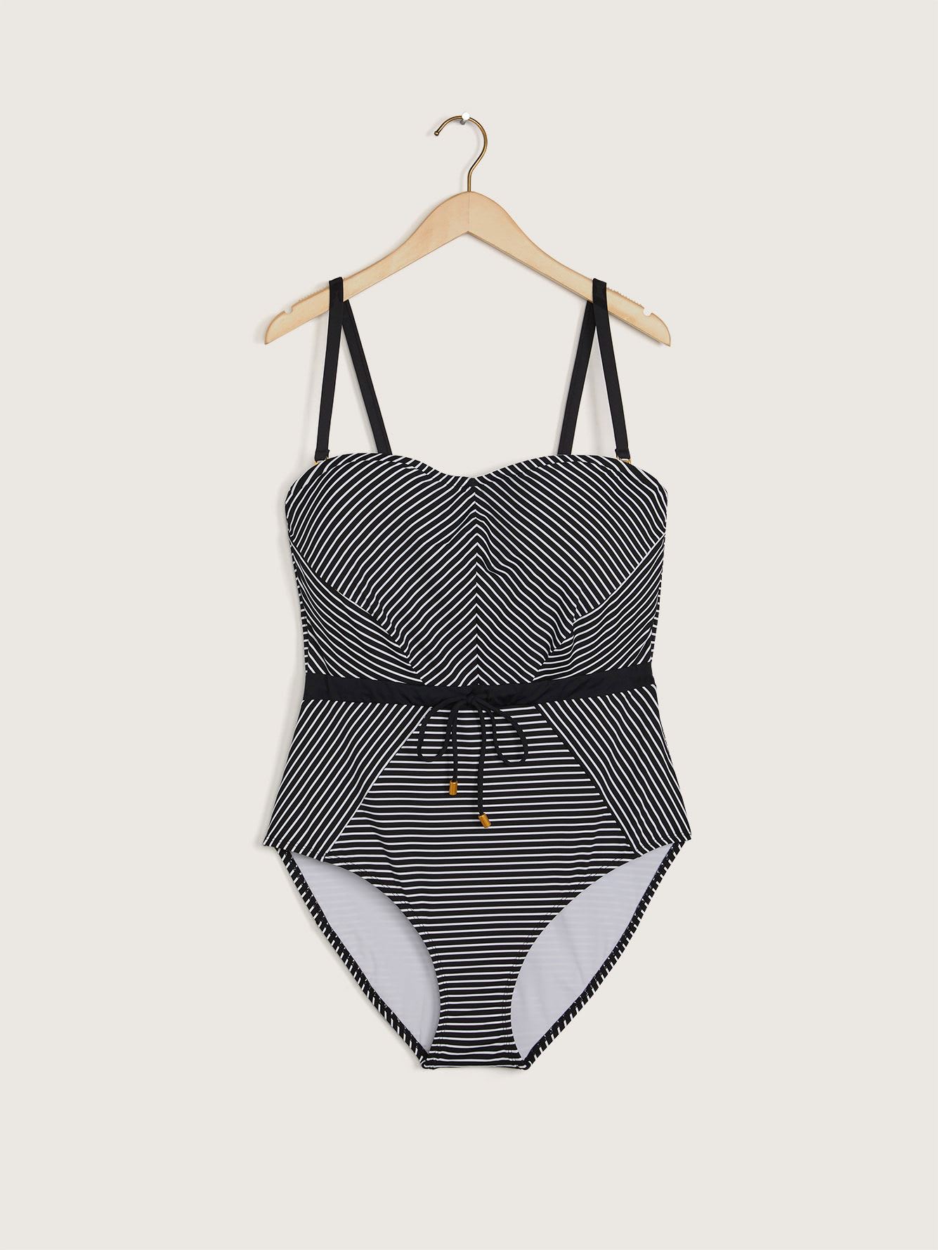 Pin Stripes Bandeau One Piece Swimsuit La Blanca Penningtons