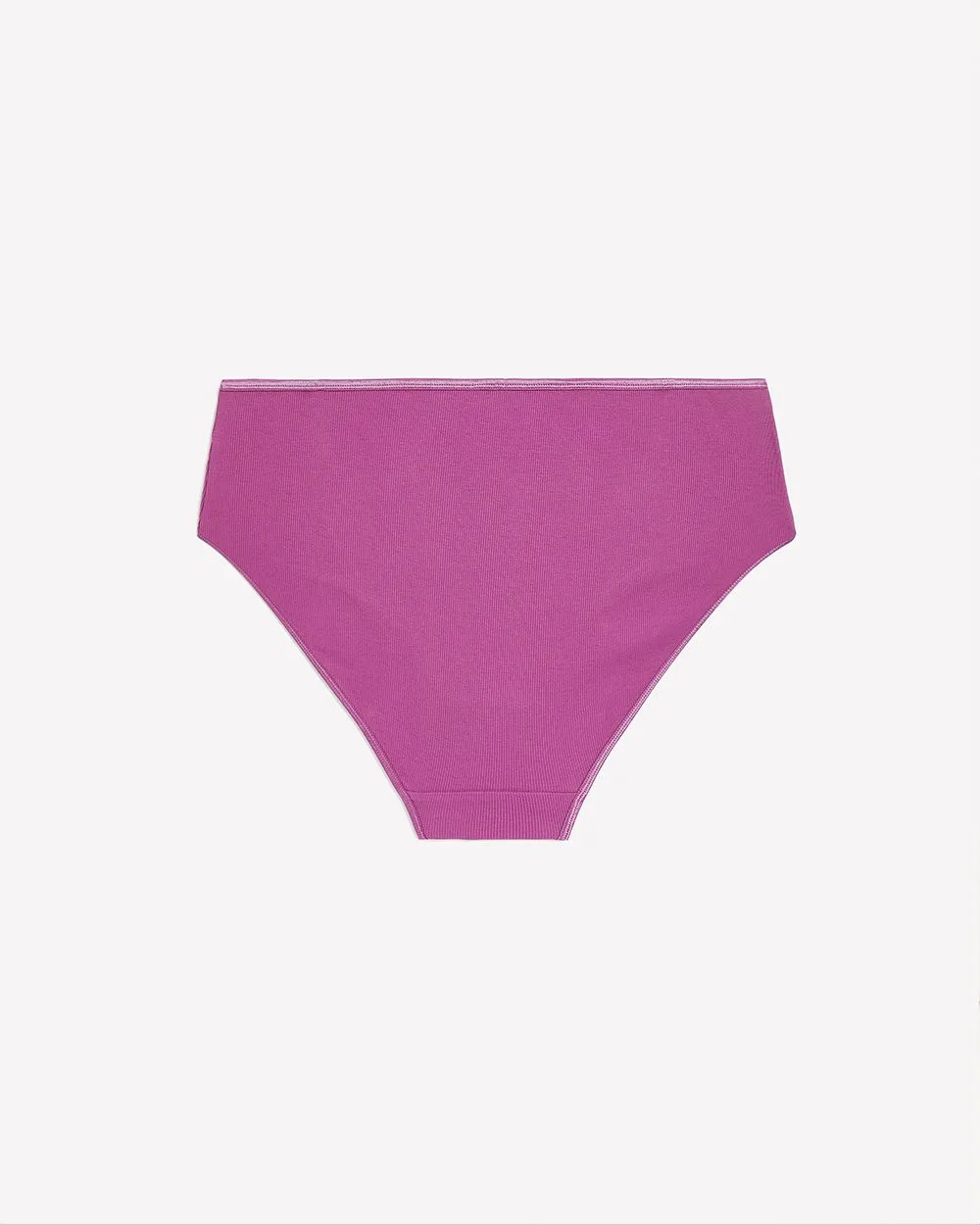 Solid Rib High-Cut Brief with Shiny Elastic at Waistband - ti Voglio ...