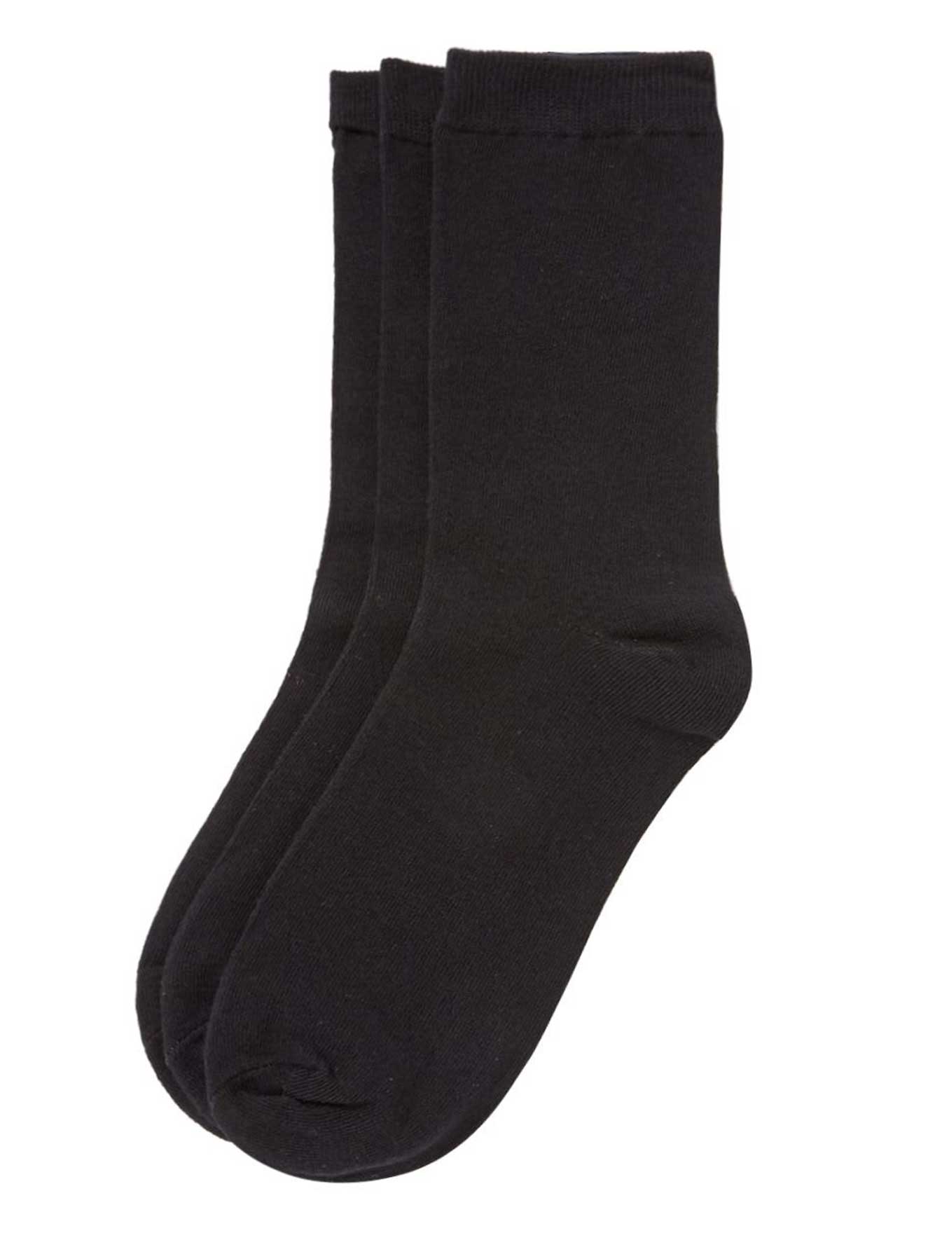3 Pairs of Basic Black Socks | Penningtons