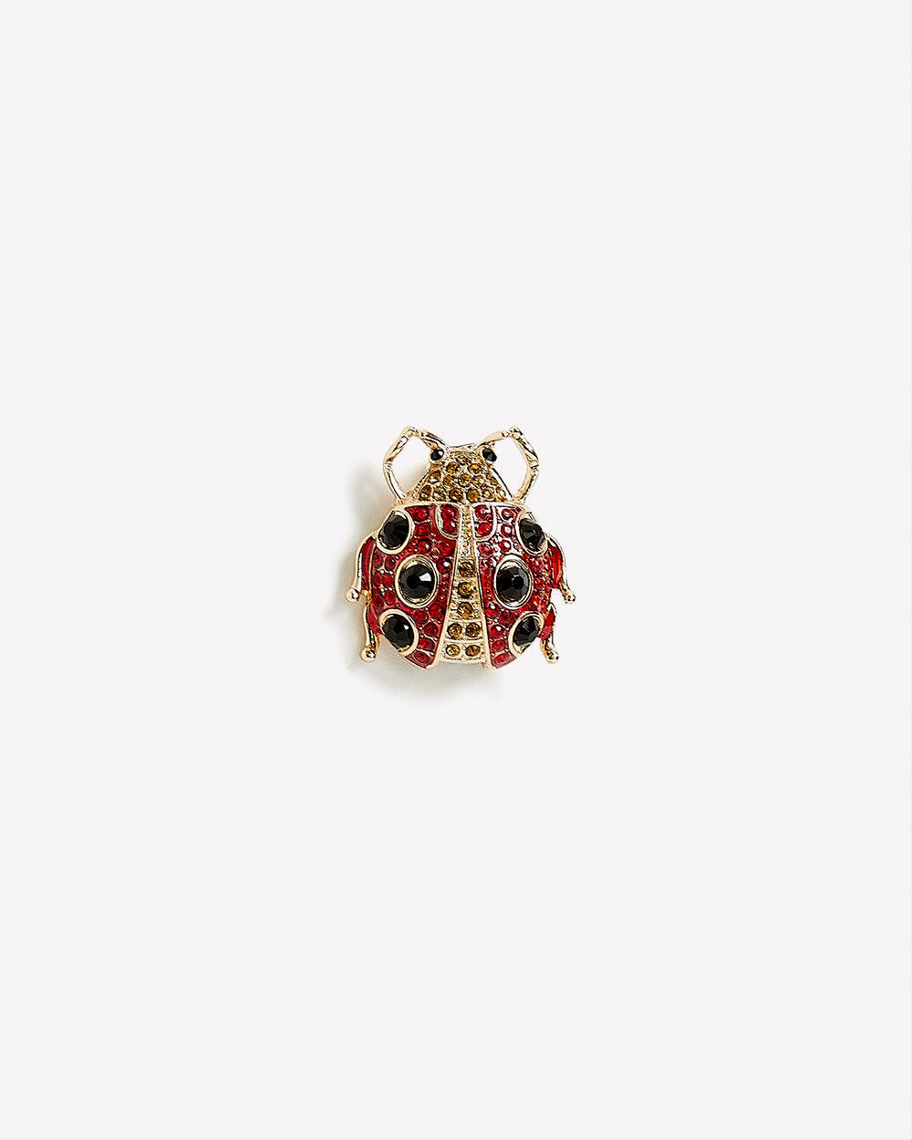Broche coccinelle avec strass | Penningtons