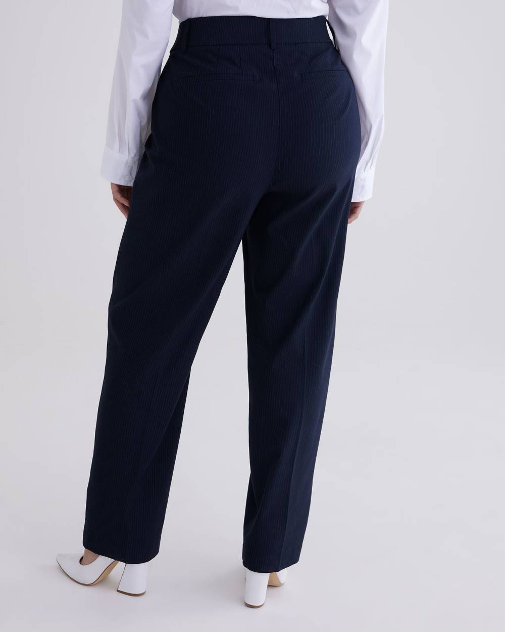 Curvy-Fit High-Rise Straight-Leg Pant | Penningtons