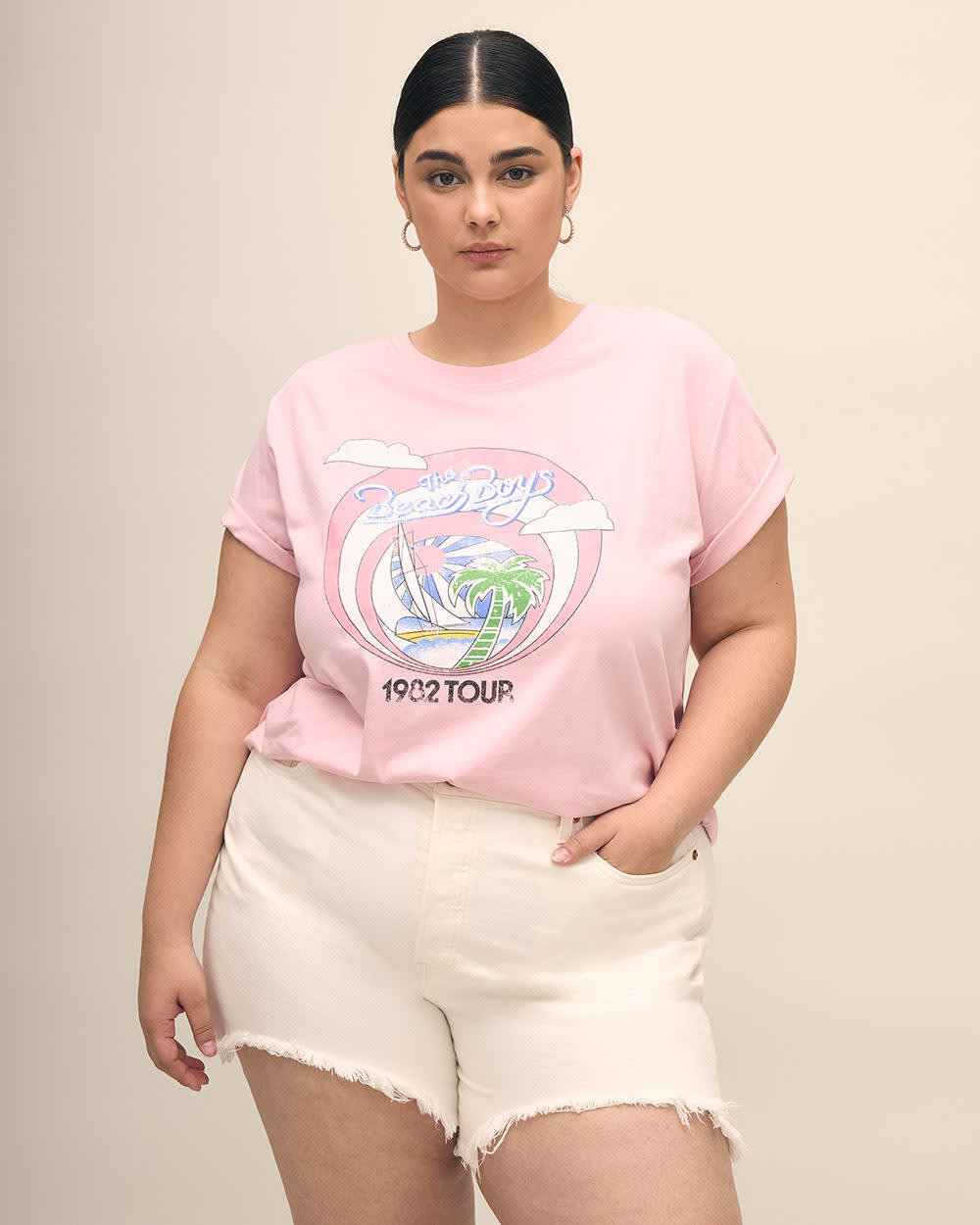 License Tee with The Beach Boys Print | Penningtons